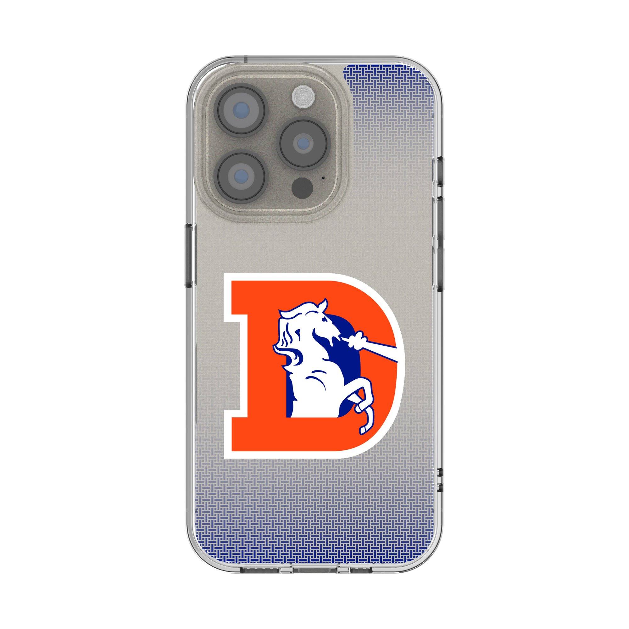 Keyscaper NFL Denver Broncos Linen Logo iPhone Clear Case 15 Multicolor ...
