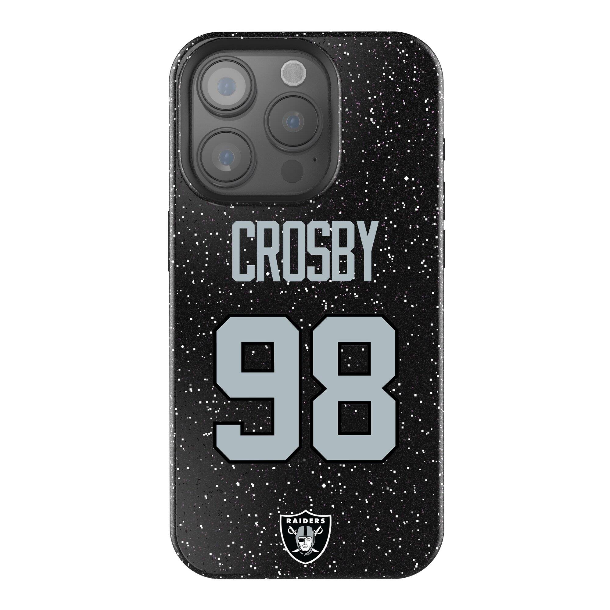 Keyscaper NFL Maxx Crosby Las Vegas Raiders Bling iPhone Case 16 Pro ...