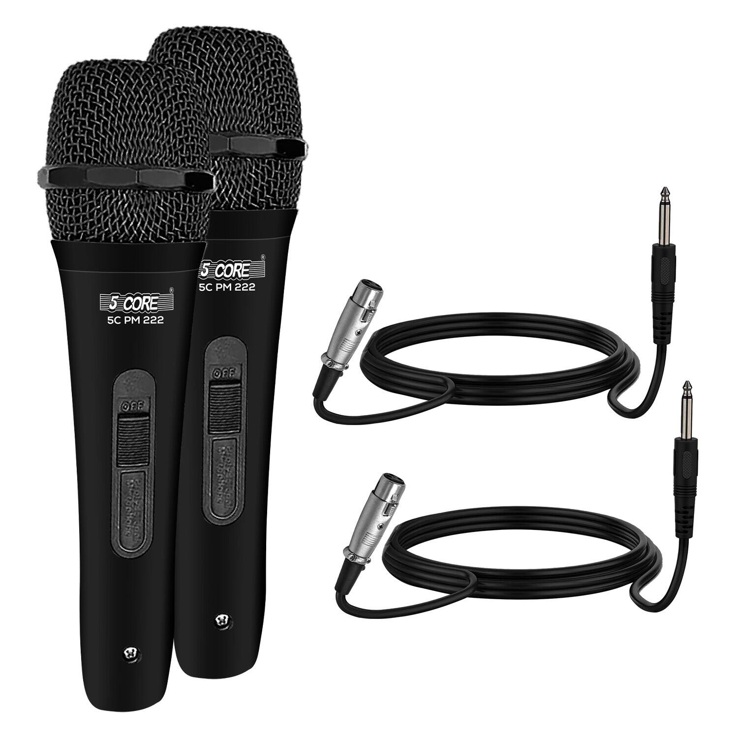 5 CORE 5Core XLR Microphone Dynamic Mic Karaoke Singing Studio Mics ...
