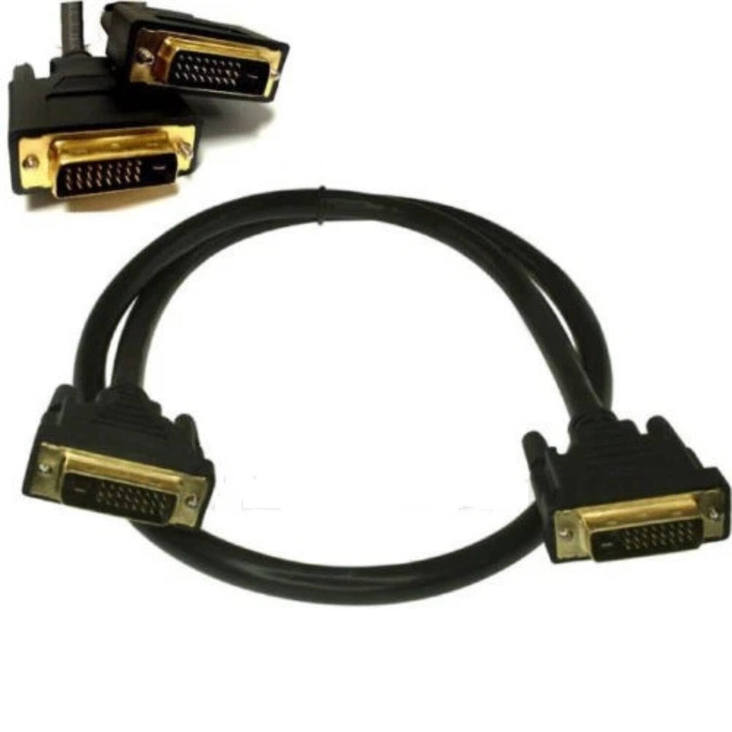 Stock Preferred 3FT DVI D Dual Link (24+1) Male to Male Cable Black DVI ...