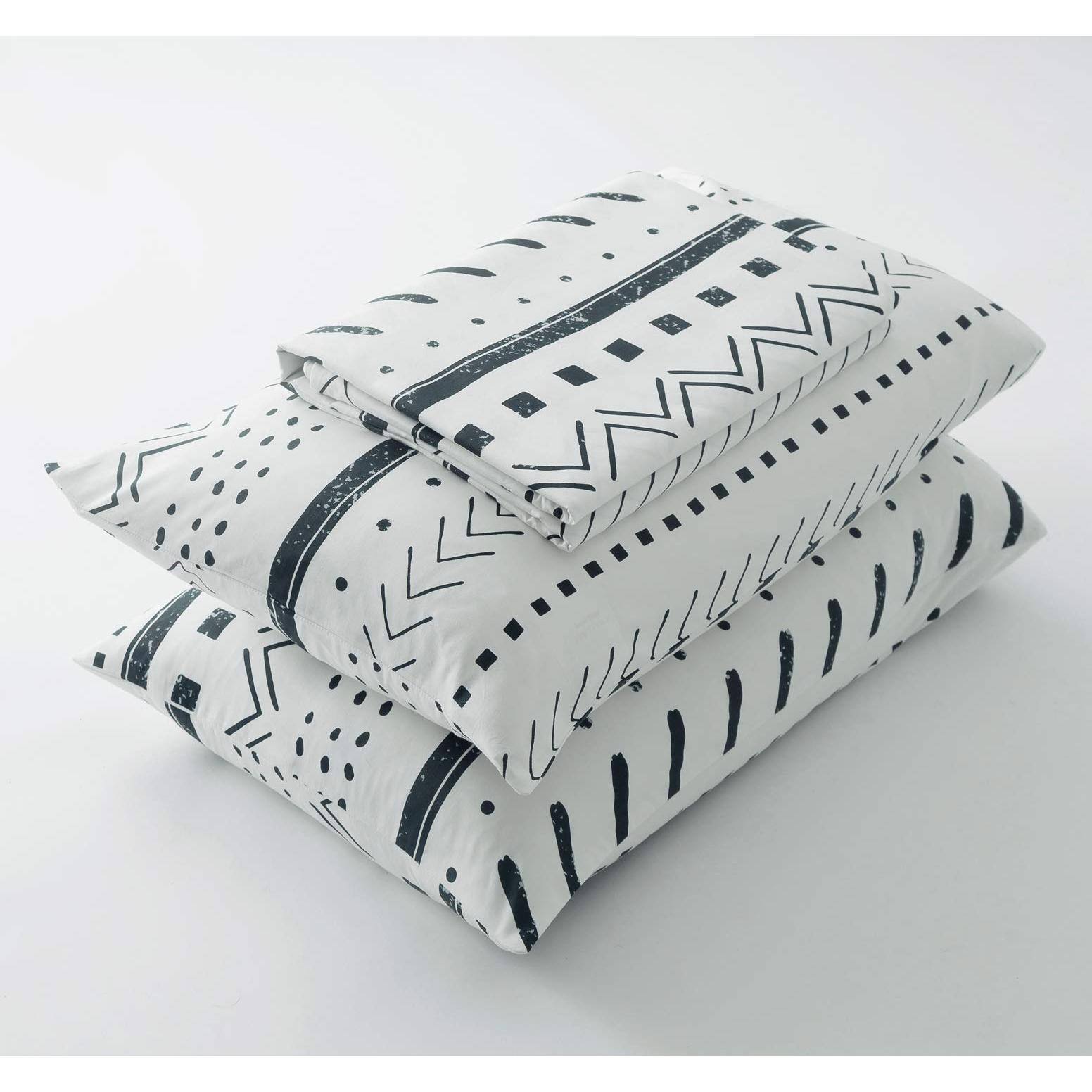 Paradigms Interiors Geometric Duvet Cover Cotton 3 Pieces Set ho Aztec ...