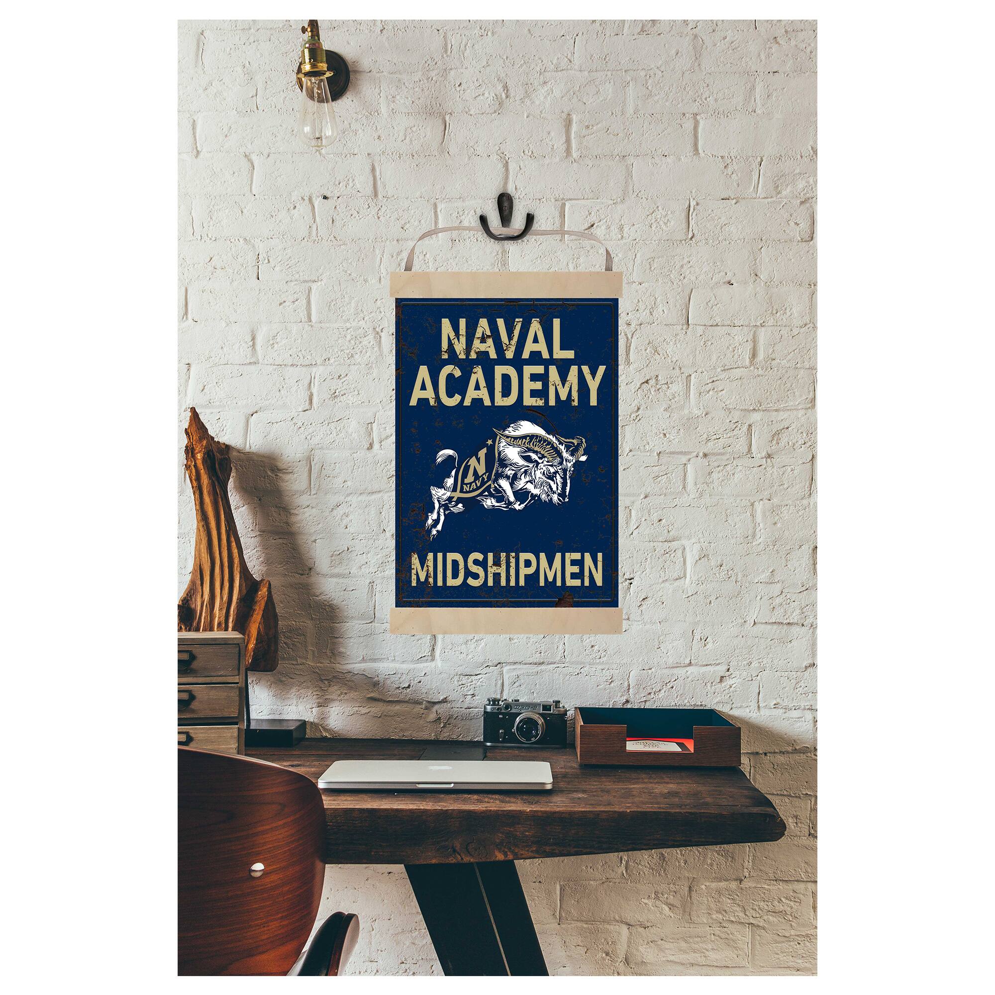 Jardine Midshipmen Faux Rust Banner Sign Navy 4966515 - Best Buy