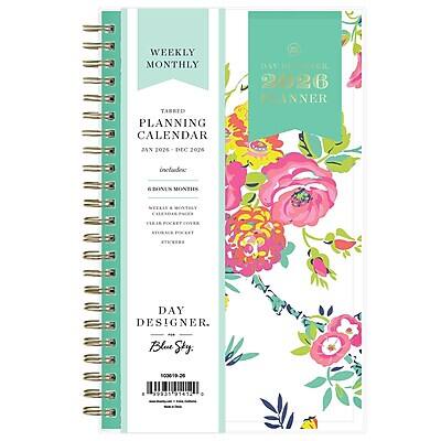 2026 Blue Sky Day Designer Peyton 5" x 8" Weekly & Monthly Planner ...