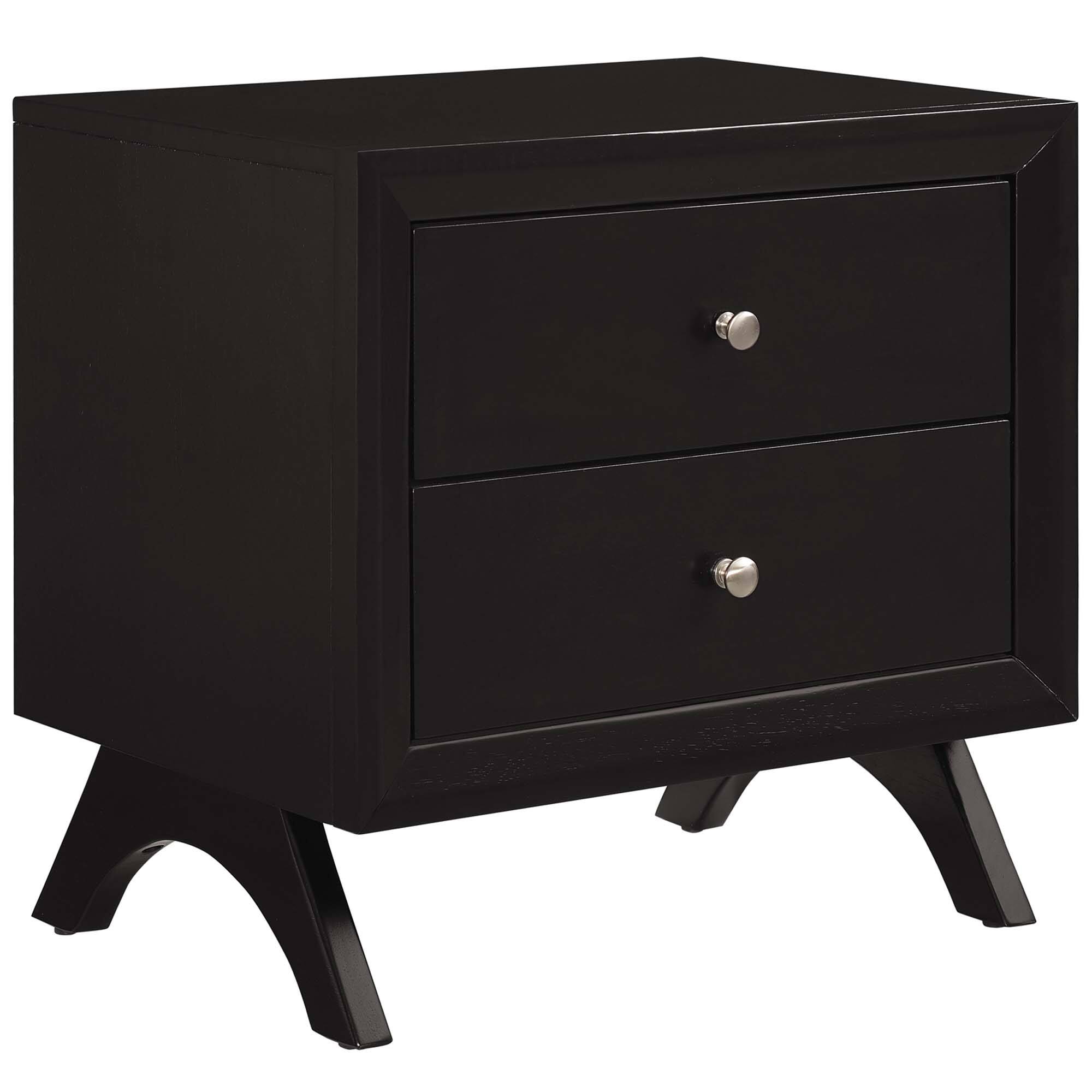 Providence Nightstand or End Table by Modway Cappuccino MOD-6057-CAP ...