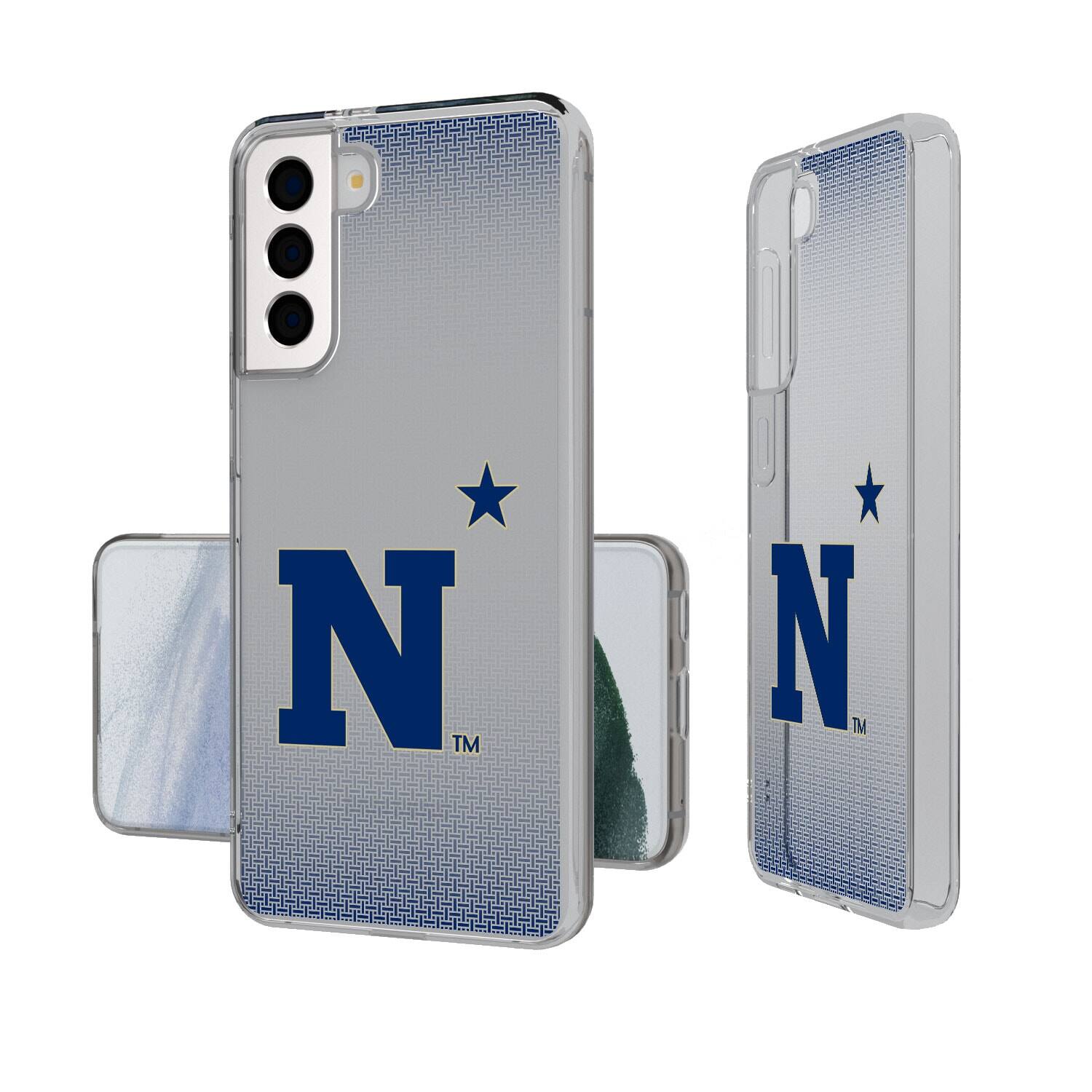 Keyscaper NCAA Navy Midshipmen Linen Logo Galaxy Clear Case S24 ...