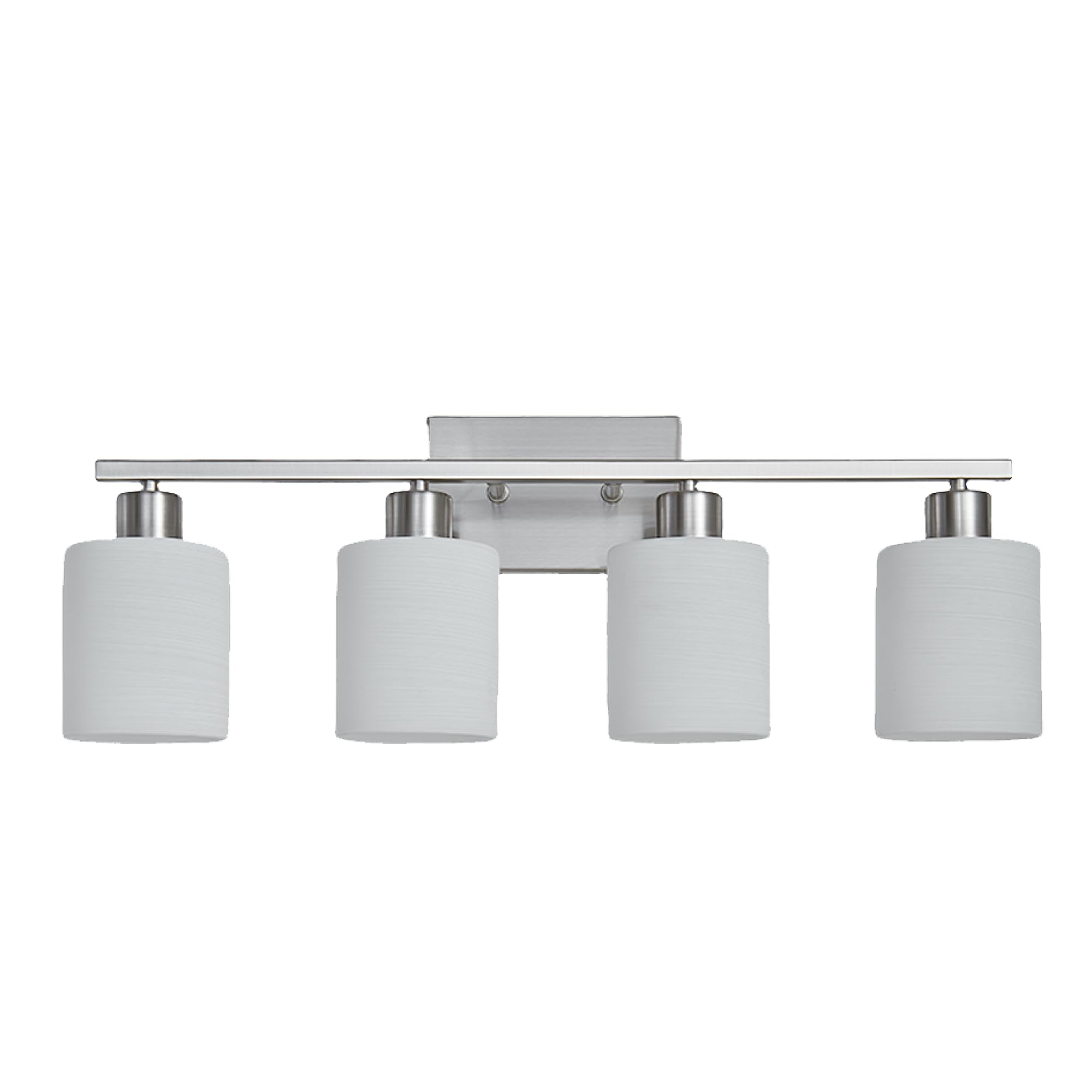 Earthley Blooms Modern Bathroom Vanity Light Milky Glass Shades Wall ...