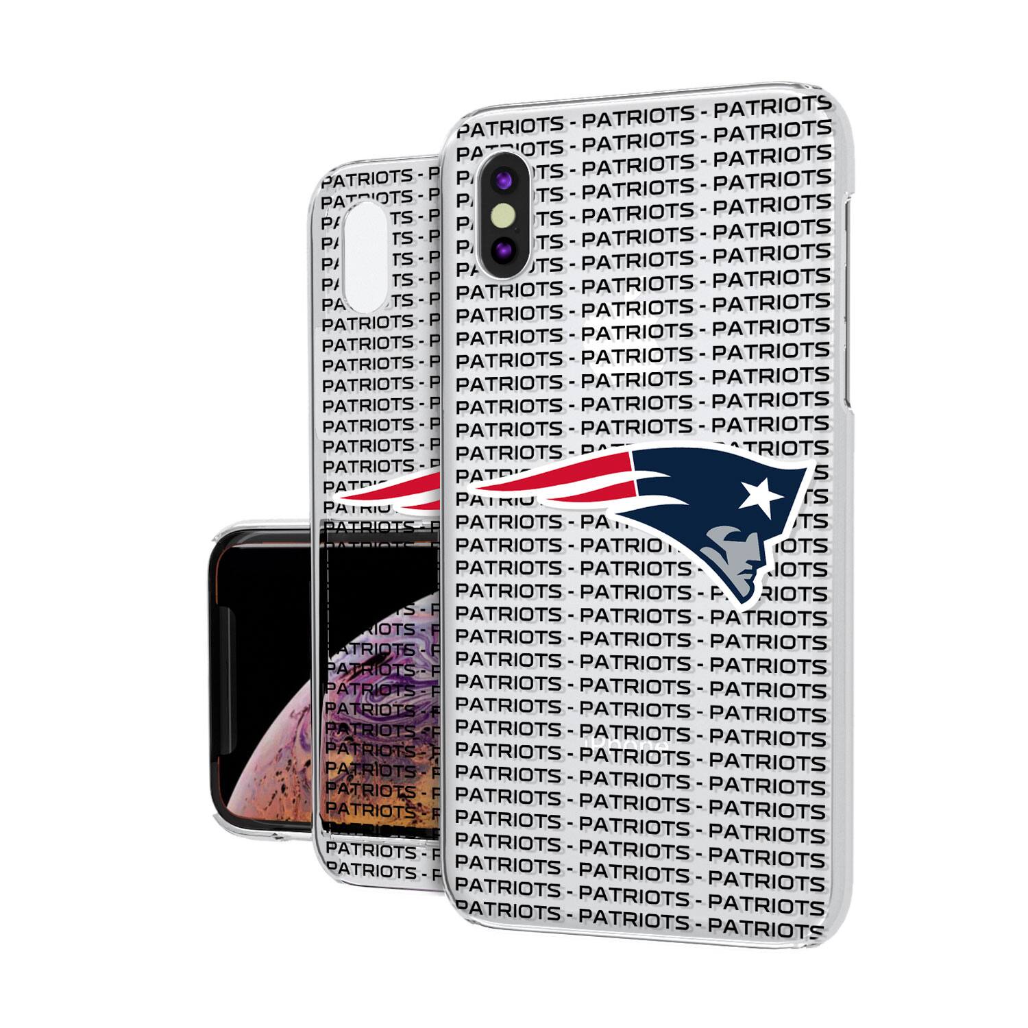 Keyscaper NFL New England Patriots iPhone Clear Text Backdrop Design ...