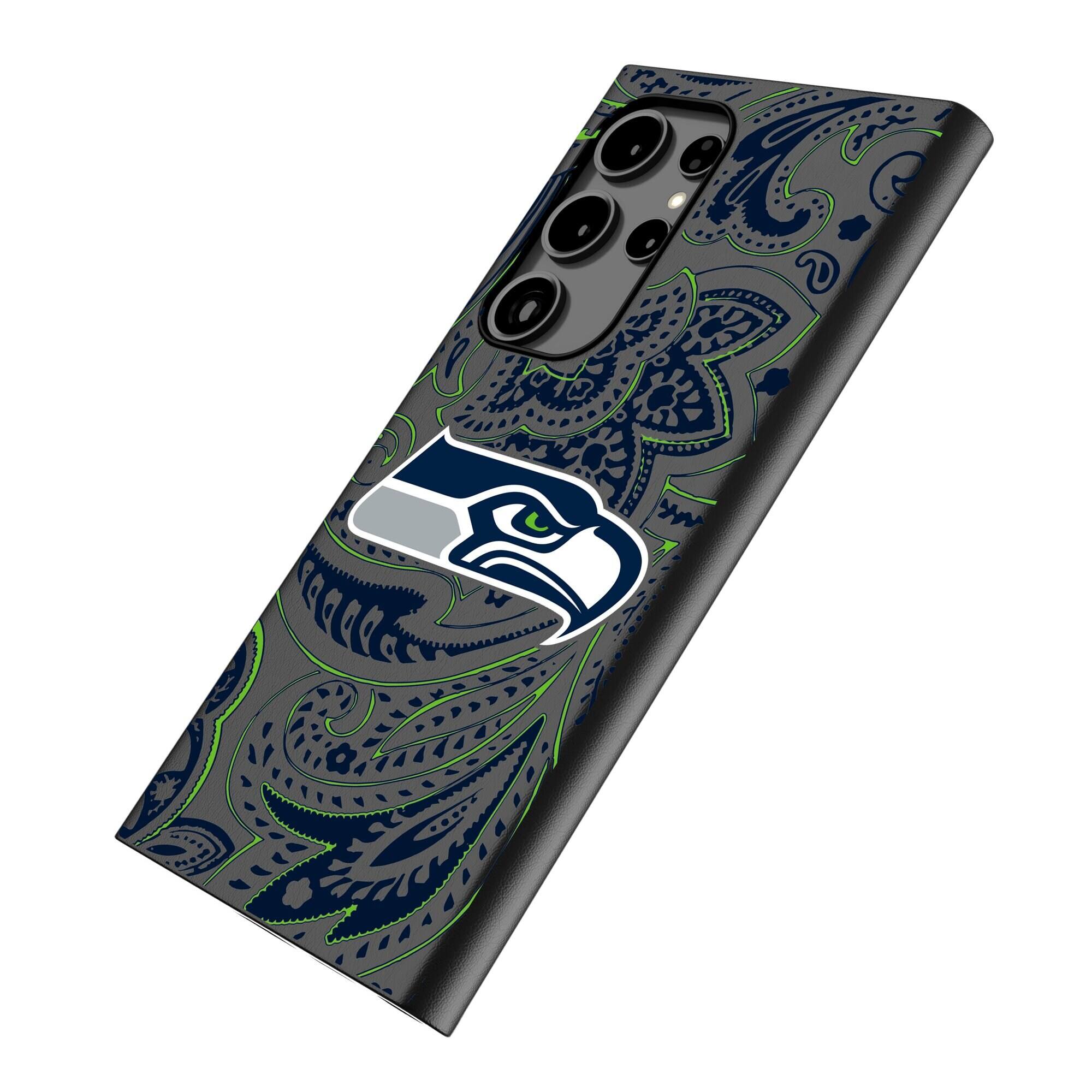 Keyscaper NFL Seattle Seahawks Paisley Galaxy Magnetic Bump Case S25 ...
