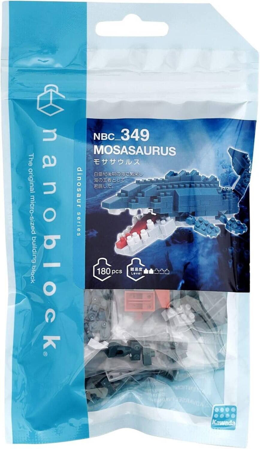 PopMarket Nanoblock Dinosaurs Collection Series Mosasaurus Building Kit Collectibles Multicolor ...