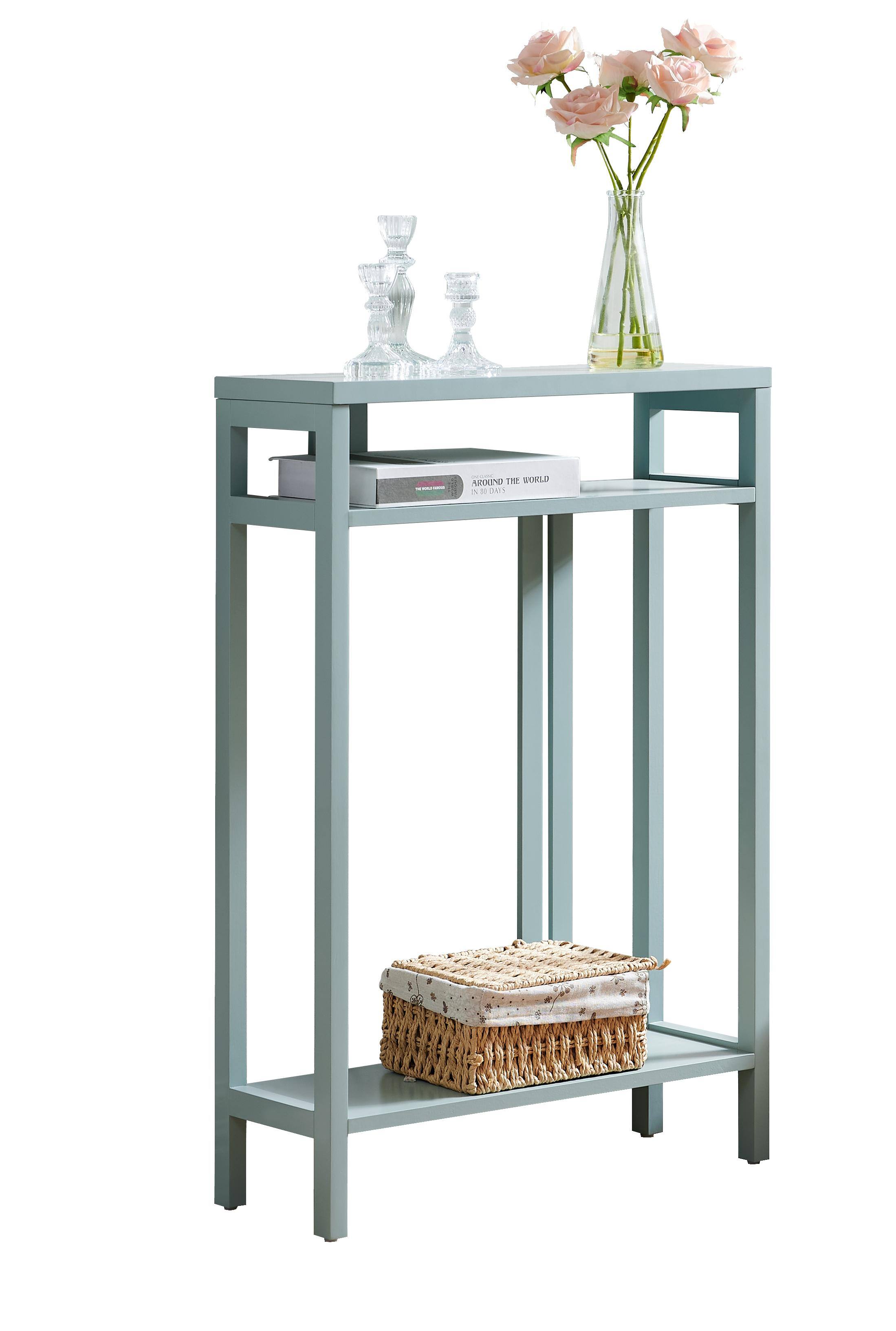 Kings Brand Furniture Bisbee Wood Console Table with 2 Open Storage ...