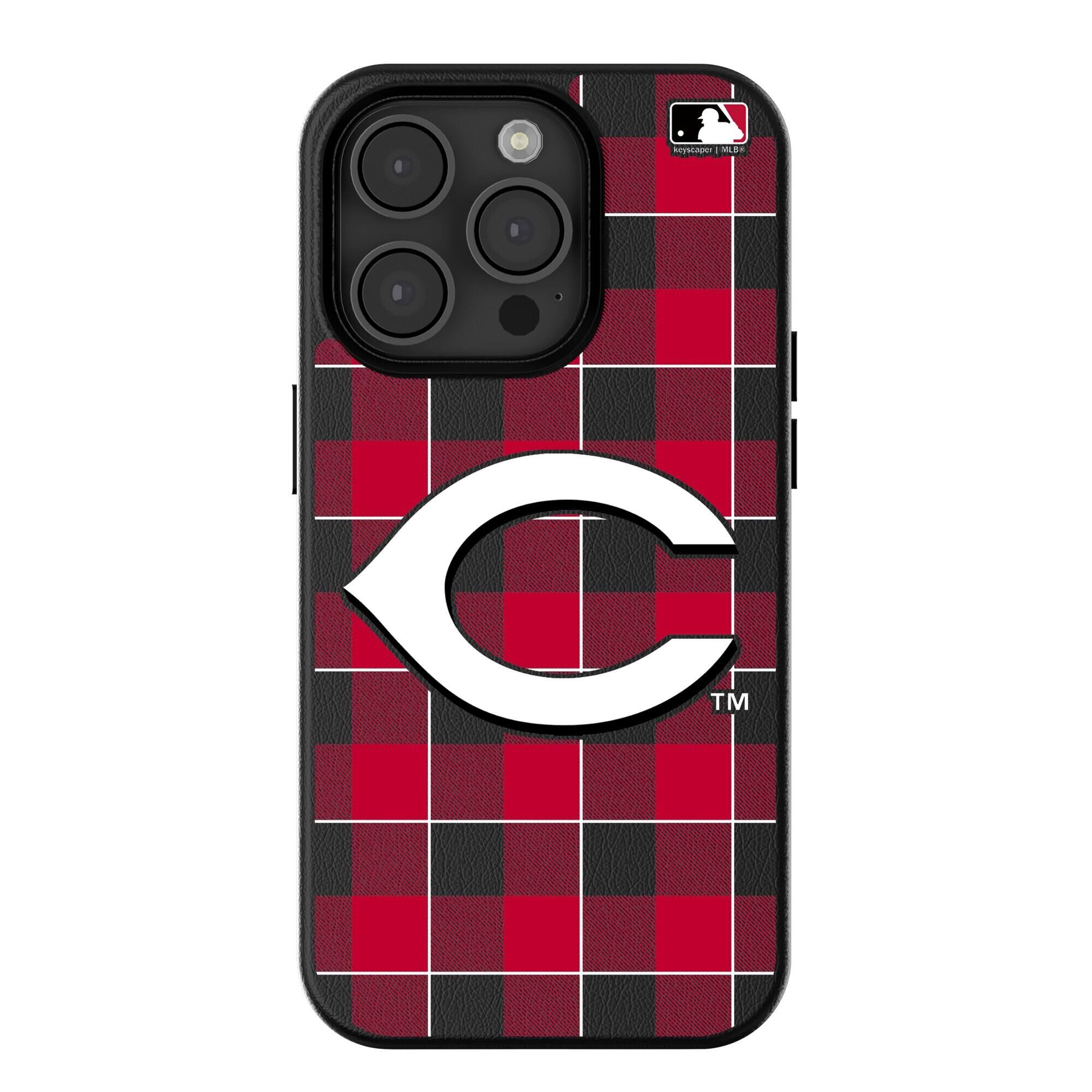 Keyscaper MLB Cincinnati Reds Plaid Magnetic Bump iPhone Case 14 Pro ...