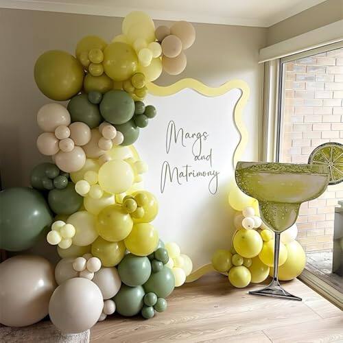 Vulpecula Spade 146PCS Sage Green Yellow Balloon Arch Garland Kit ...