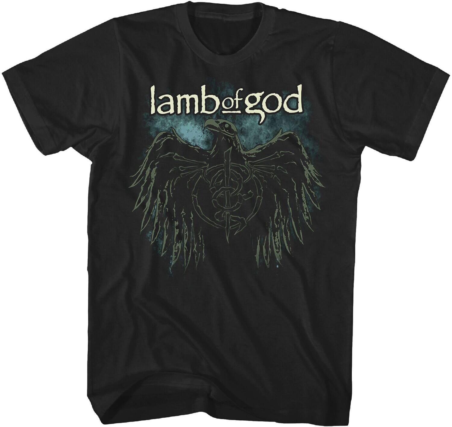 PopMarket Lamb of God Lamb of God Crow Logo T Shirt XL Black ...