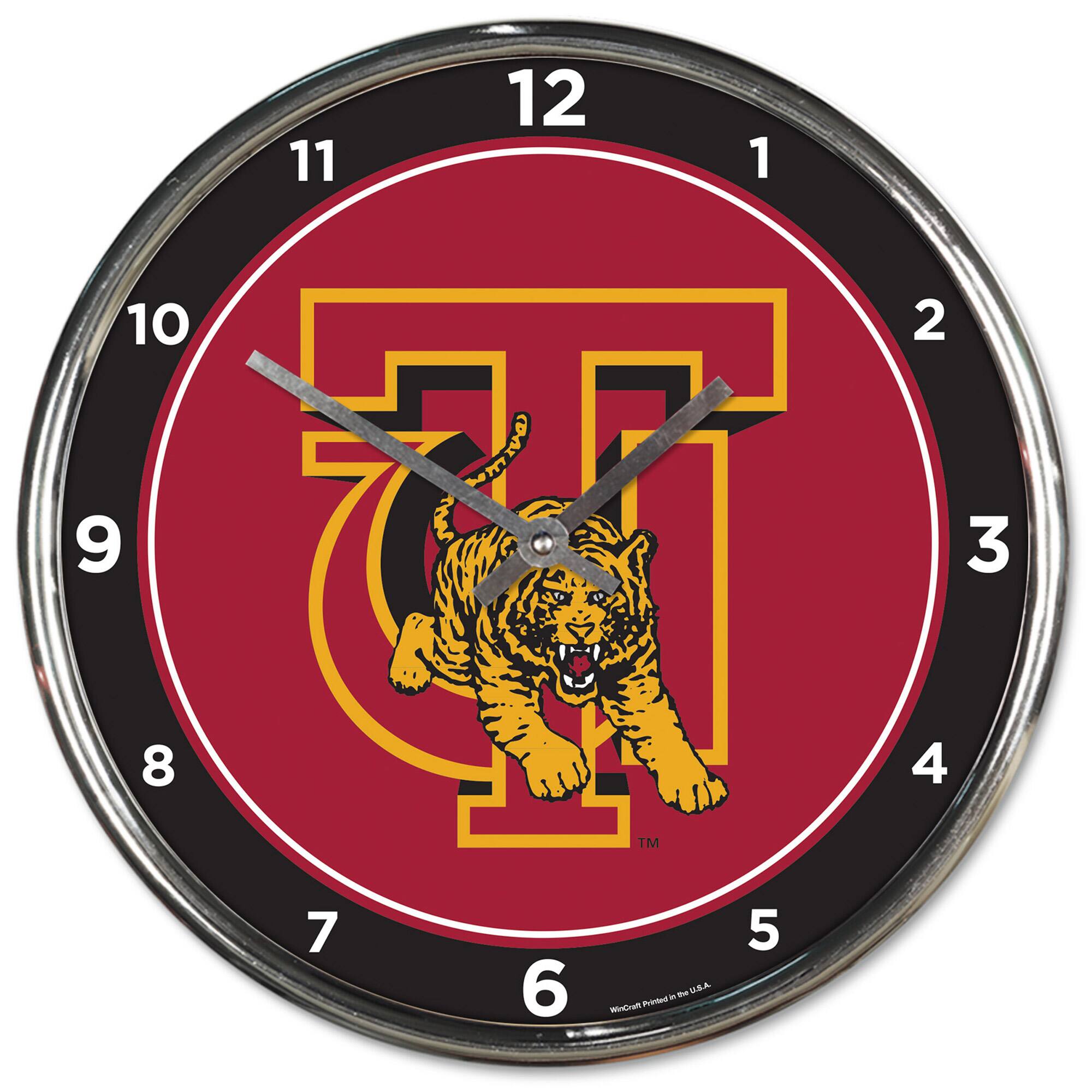 WinCraft Tuskegee Golden Tigers Team Chrome Wall Clock Multicolor ...
