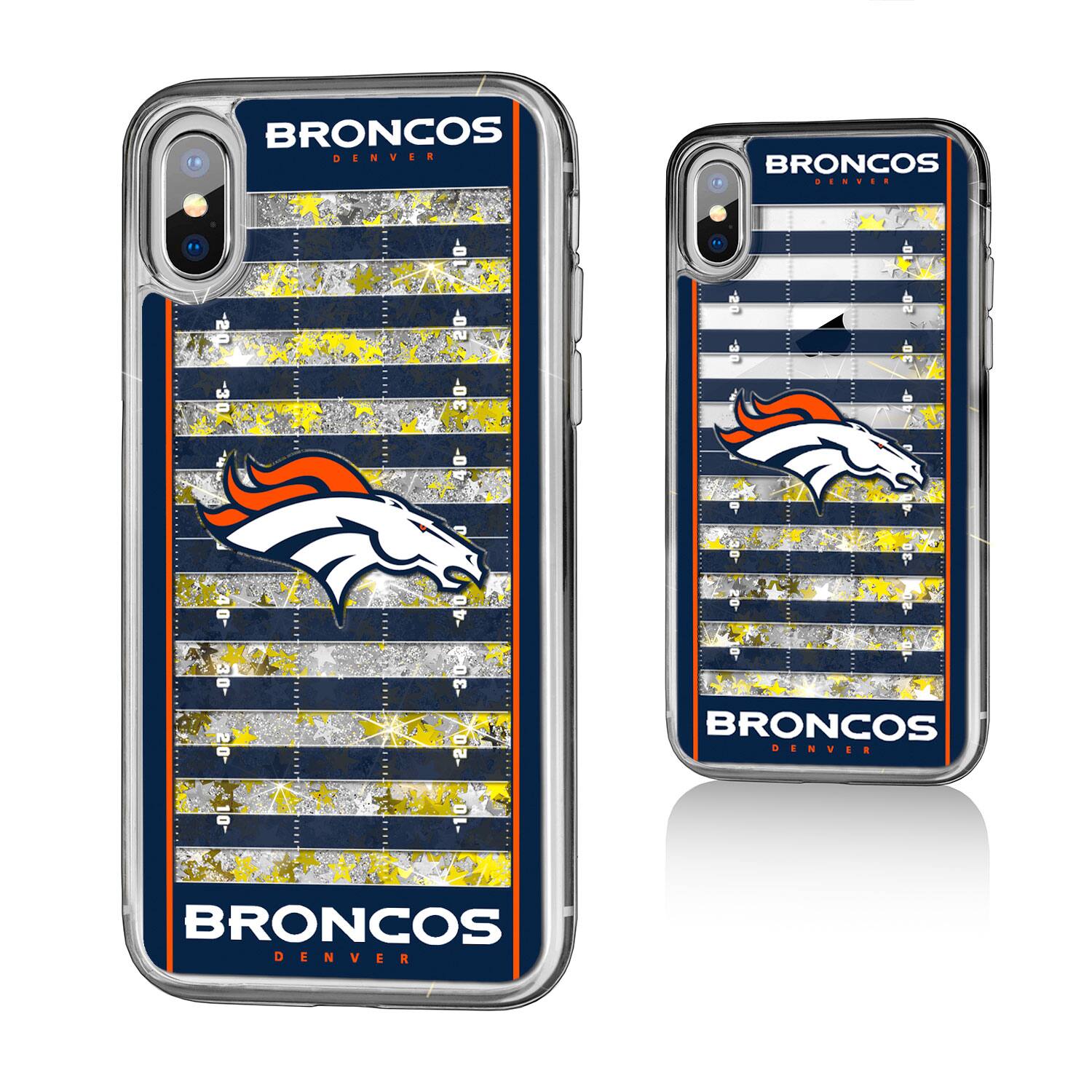 Keyscaper NFL Denver Broncos iPhone Field Design Glitter Case 16 Pro ...