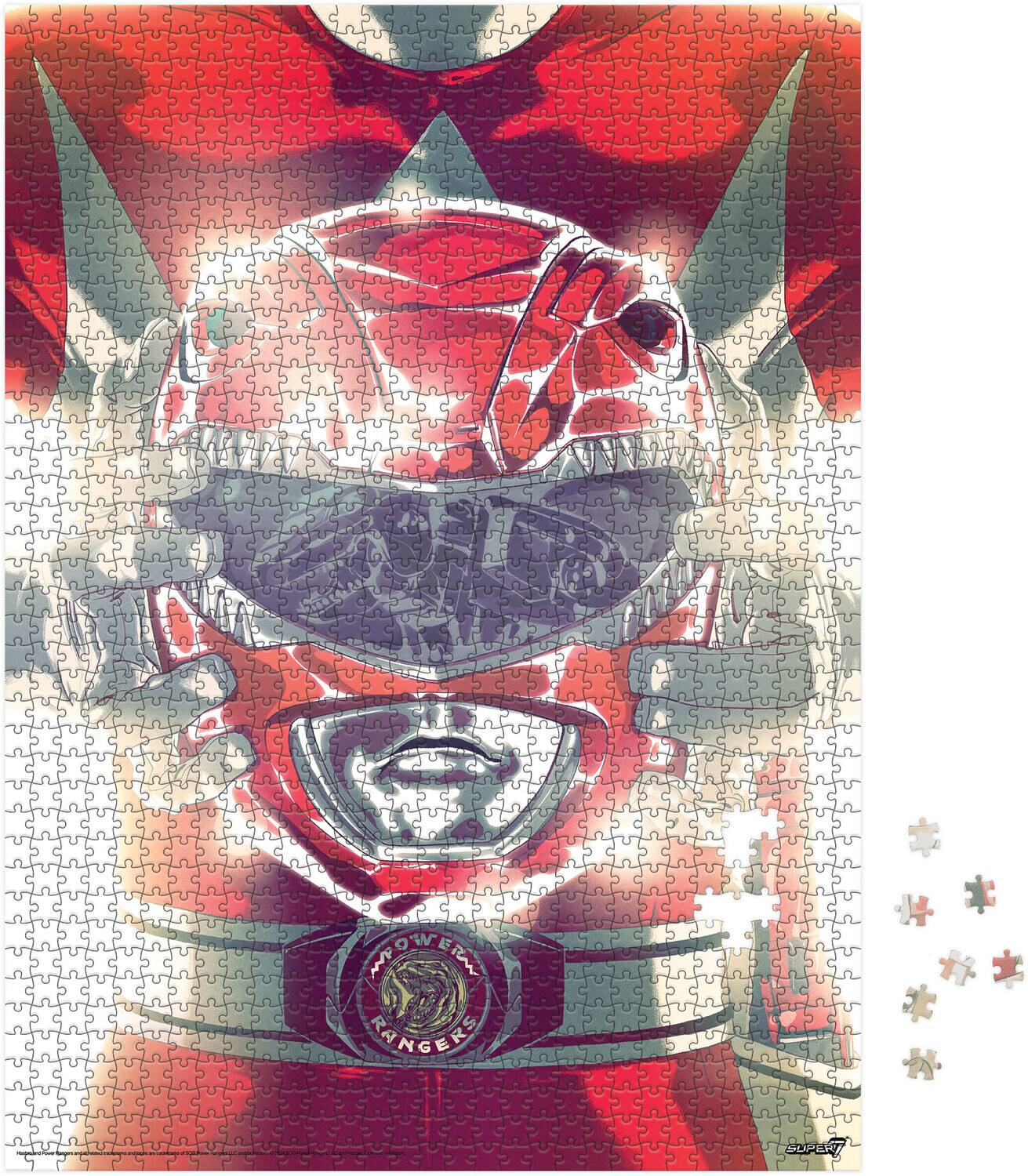 Super7 Mighty Morphin Power Rangers Red Ranger Foil Puzzle Collectibles ...