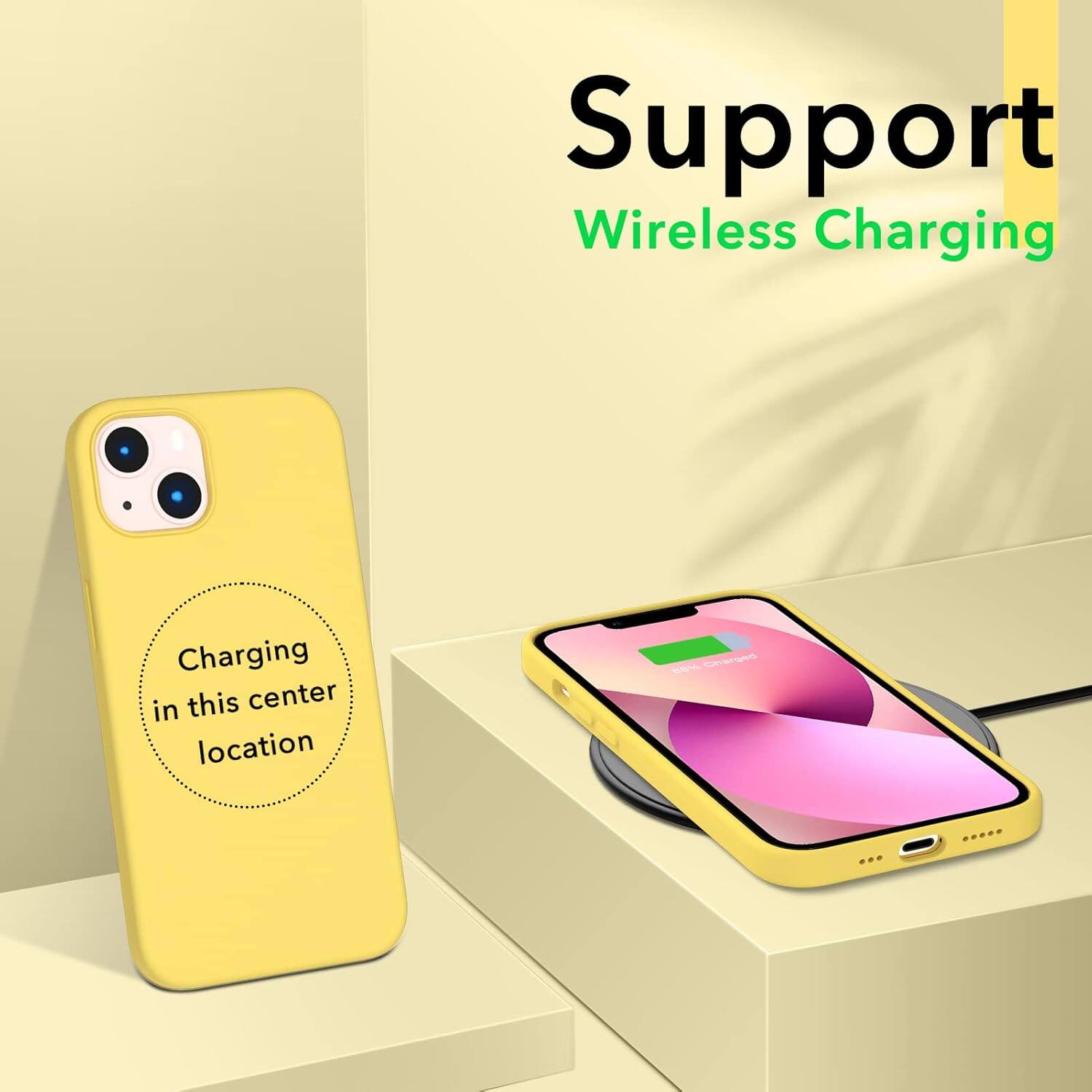 Ornarto Compatible with iPhone 13 Case 6.1", Slim Liquid Silicone 3 ...