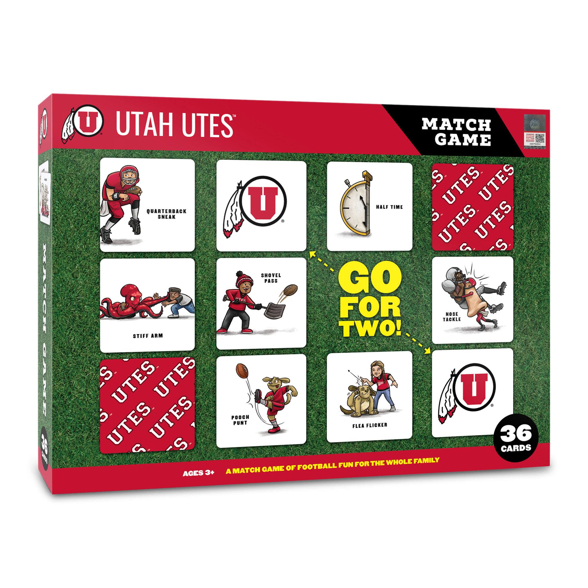 YouTheFan Utah Utes Licensed Memory Match Game Multicolor 4201407 ...