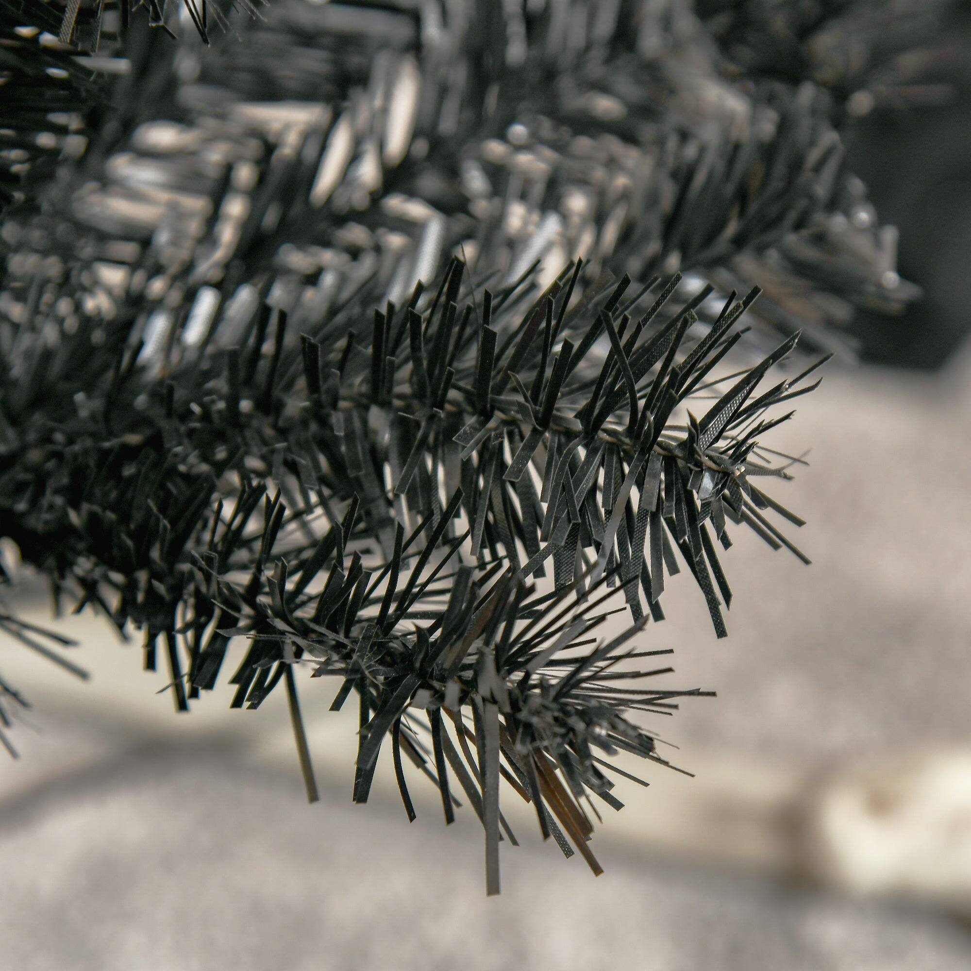 BreeBe 7ft Pencil Christmas Tree Black W2225P229377 - Best Buy