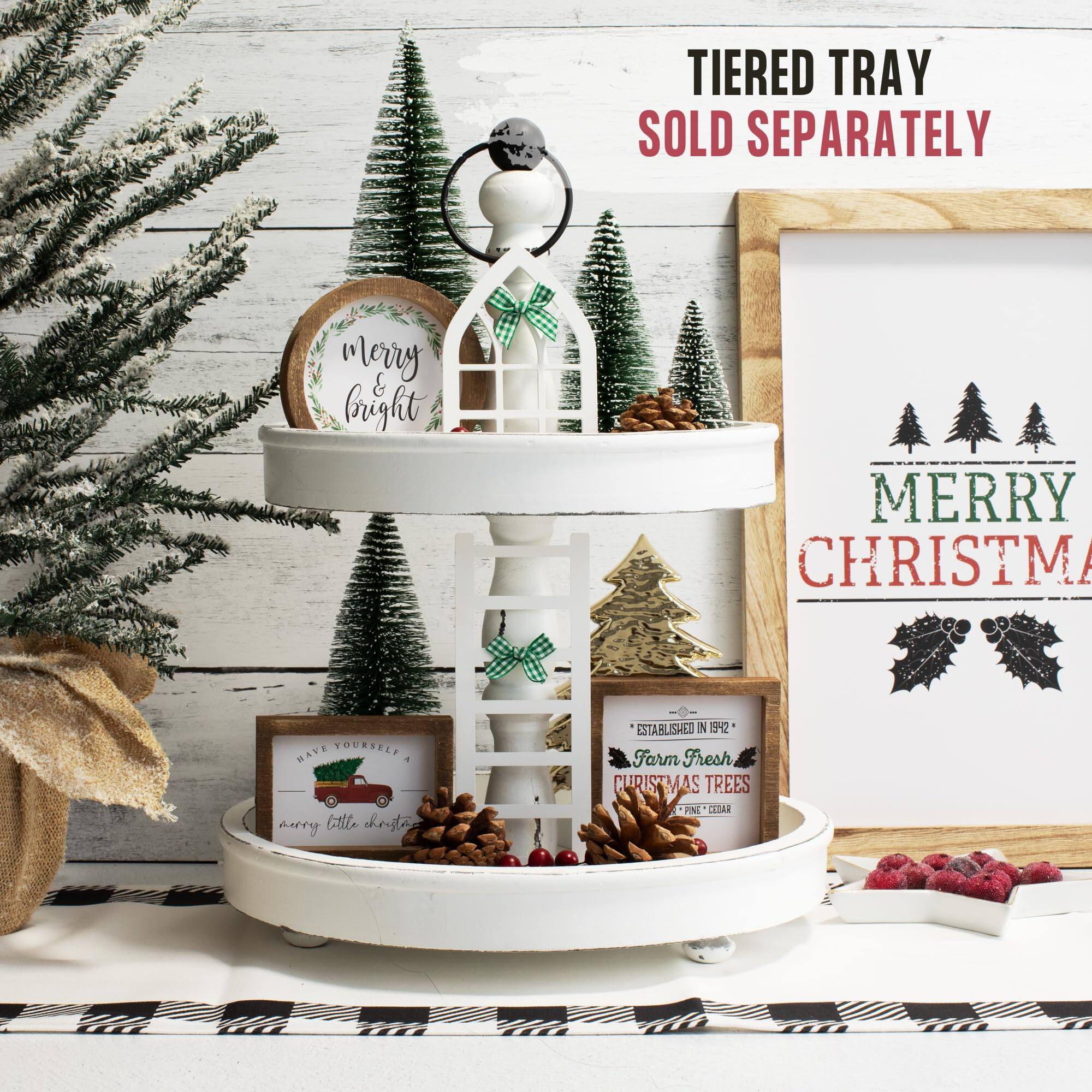 Paradigms Interiors The Ultimate Farmhouse Christmas Tiered Tray Decor ...