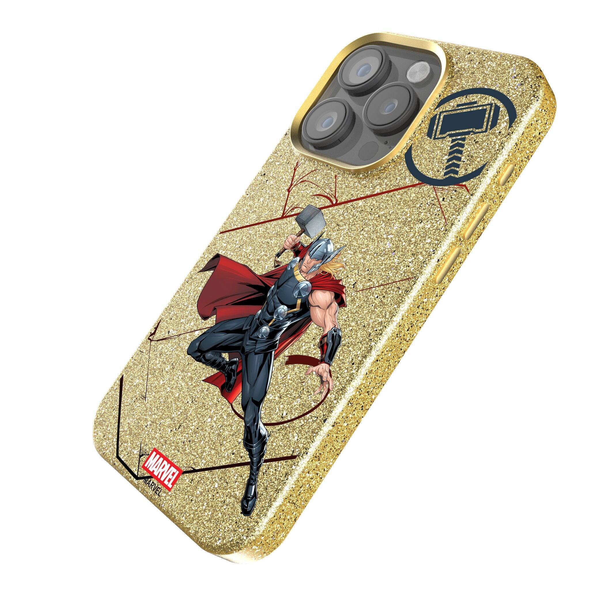 Keyscaper Marvel MechLine Gold Bling Phone Case Apple iPhone 15 Pro ...