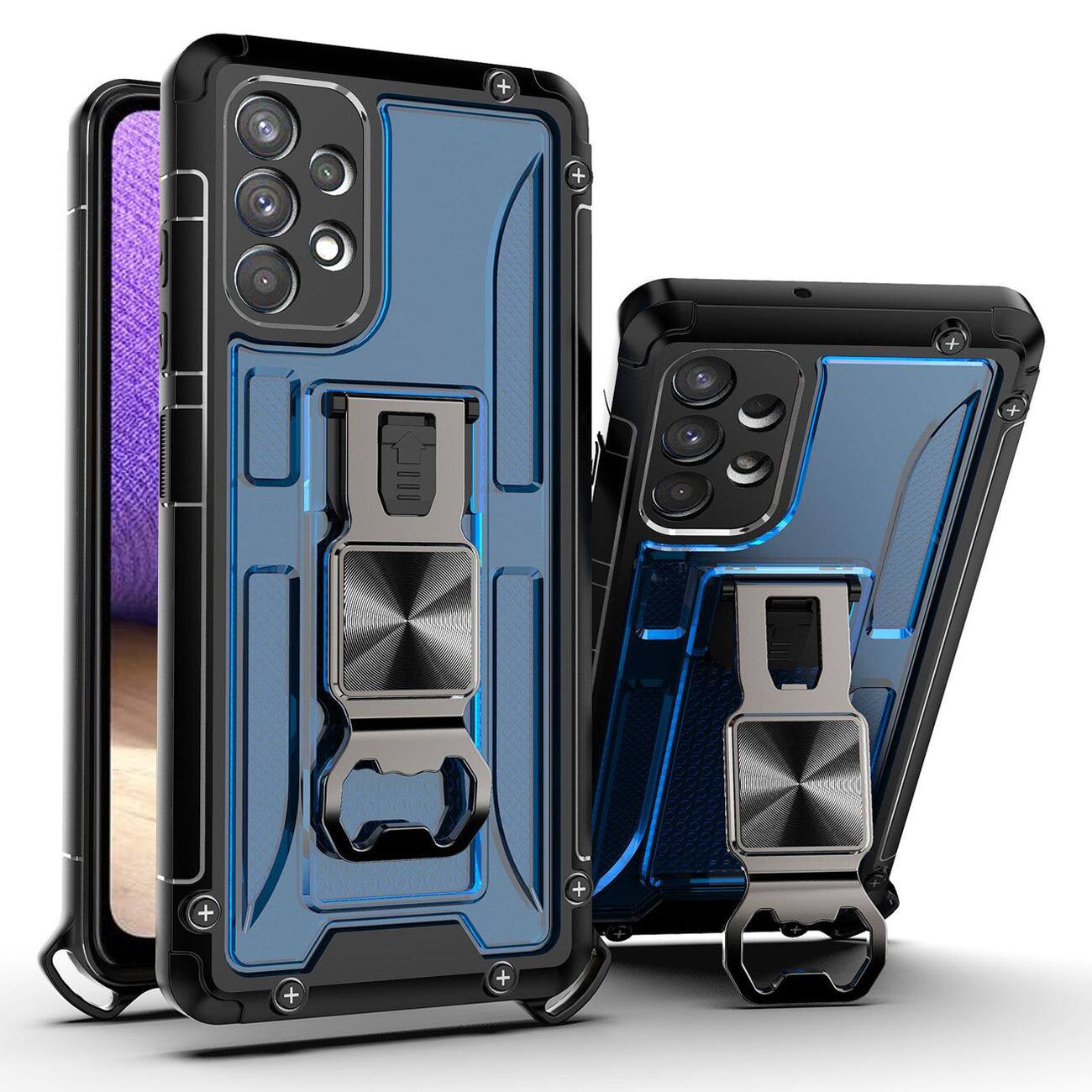 Reiko Kickstand Ring Holder/Bottle Opener With Magnetic Car Mount For ...