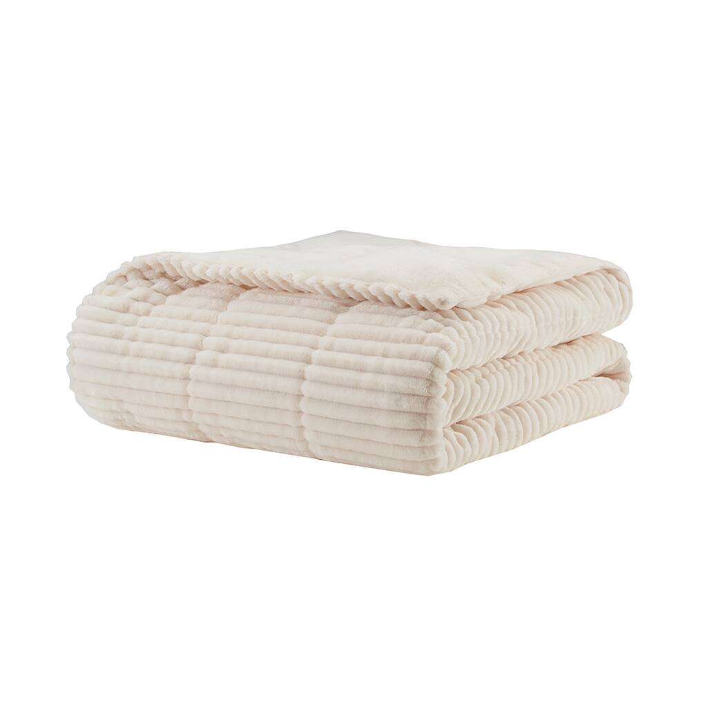 Gracie Mills Hendricks Oversized Plush Down Alternative Throw Blanket ...