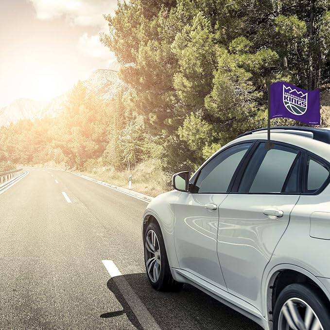 Rico Industries Sacramento Kings NBA 11x14 Window Mount 2 Sided Car ...