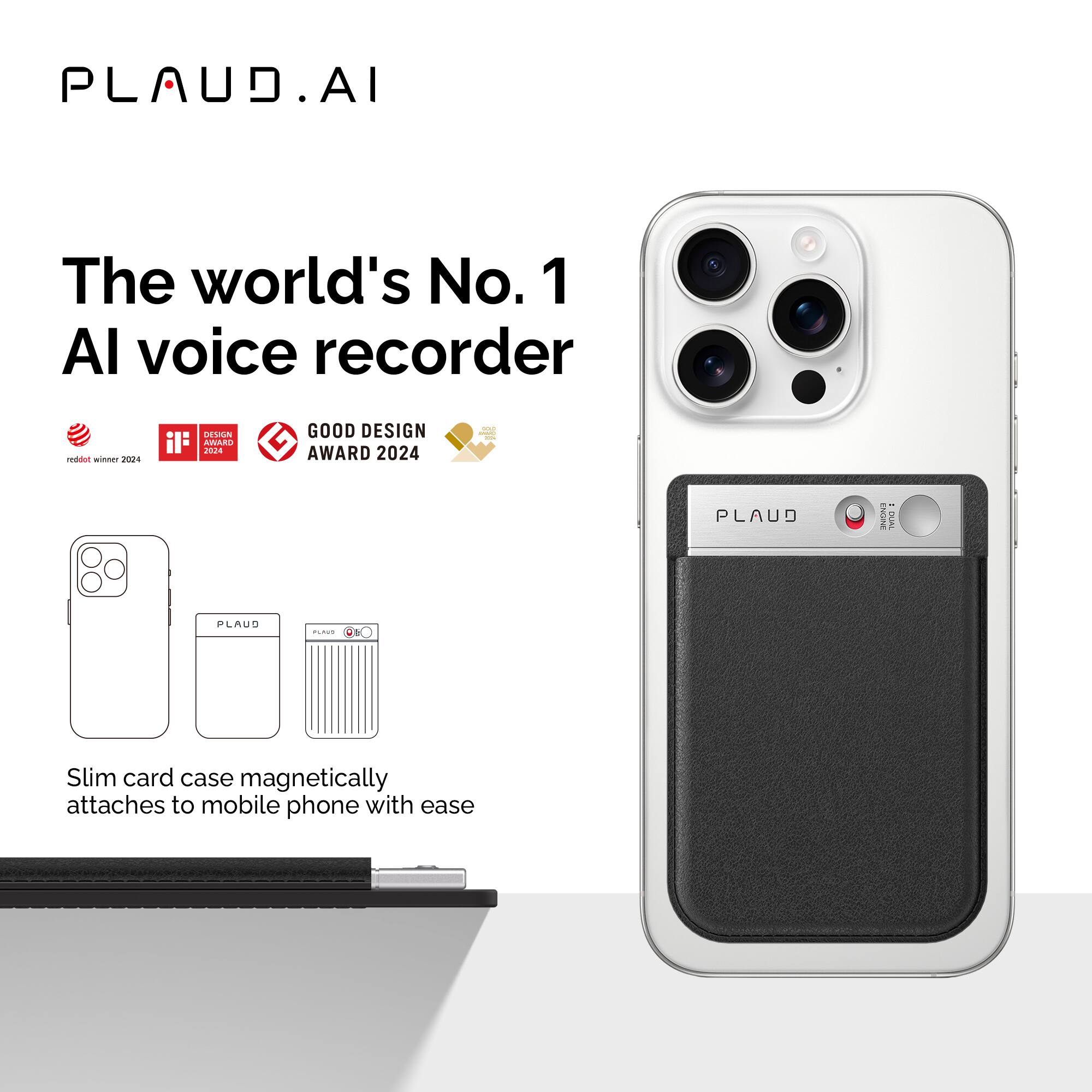 PLAUD Note Smart AI Voice/Audio Recorder Silver PLD-64G-SI - Best Buy