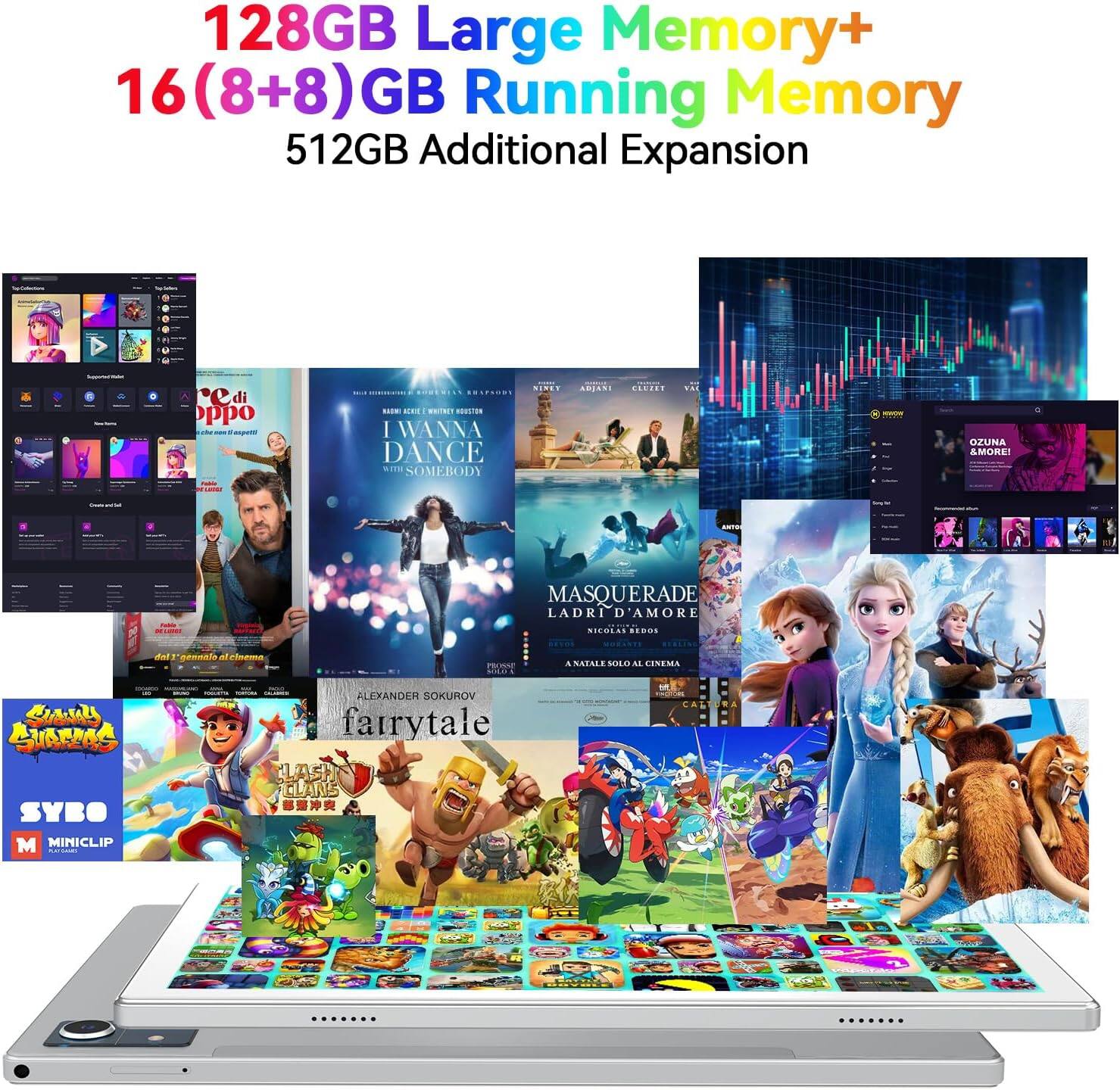 MEIZE 2025 Newest Android 13 Tablet, Octa Core Processor+128GB+16(8+8 ...