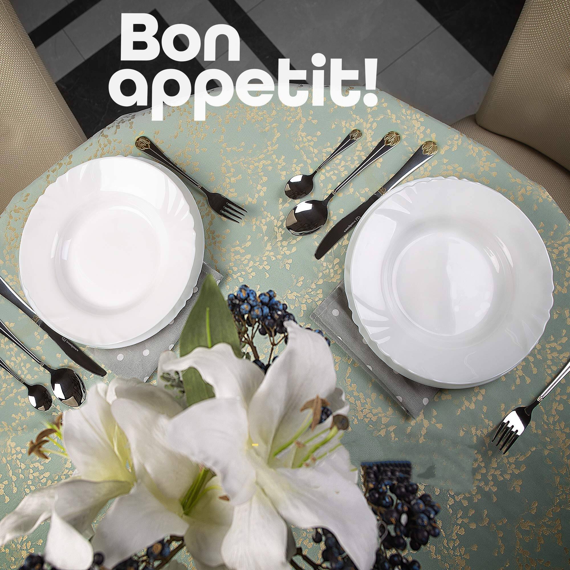 Dazzed Corner Silverware Set,30 Piece Dinnerware Set,Flatware Set for 6 ...