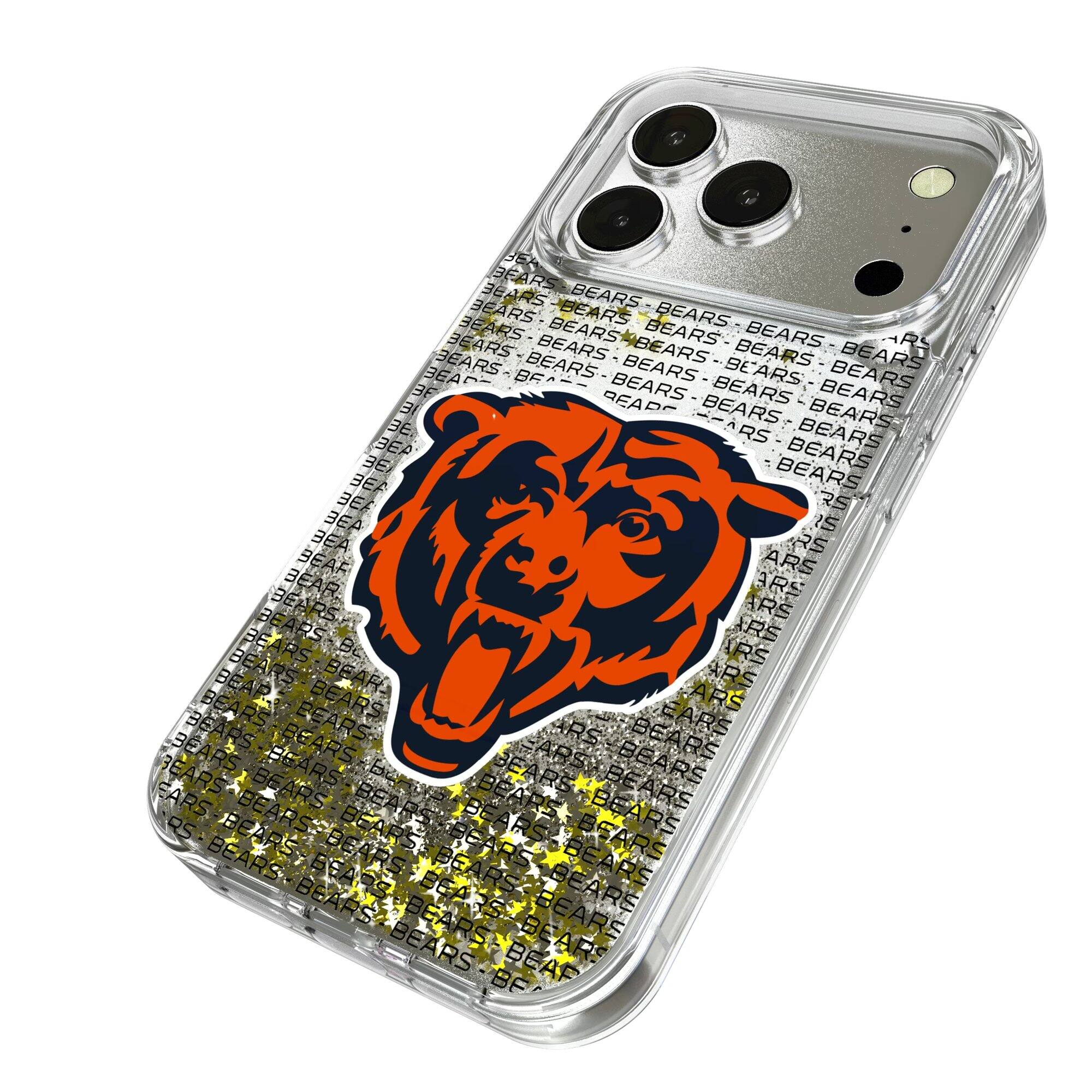 Keyscaper NFL Chicago Bears iPhone Text Backdrop Design Glitter Case 14 ...