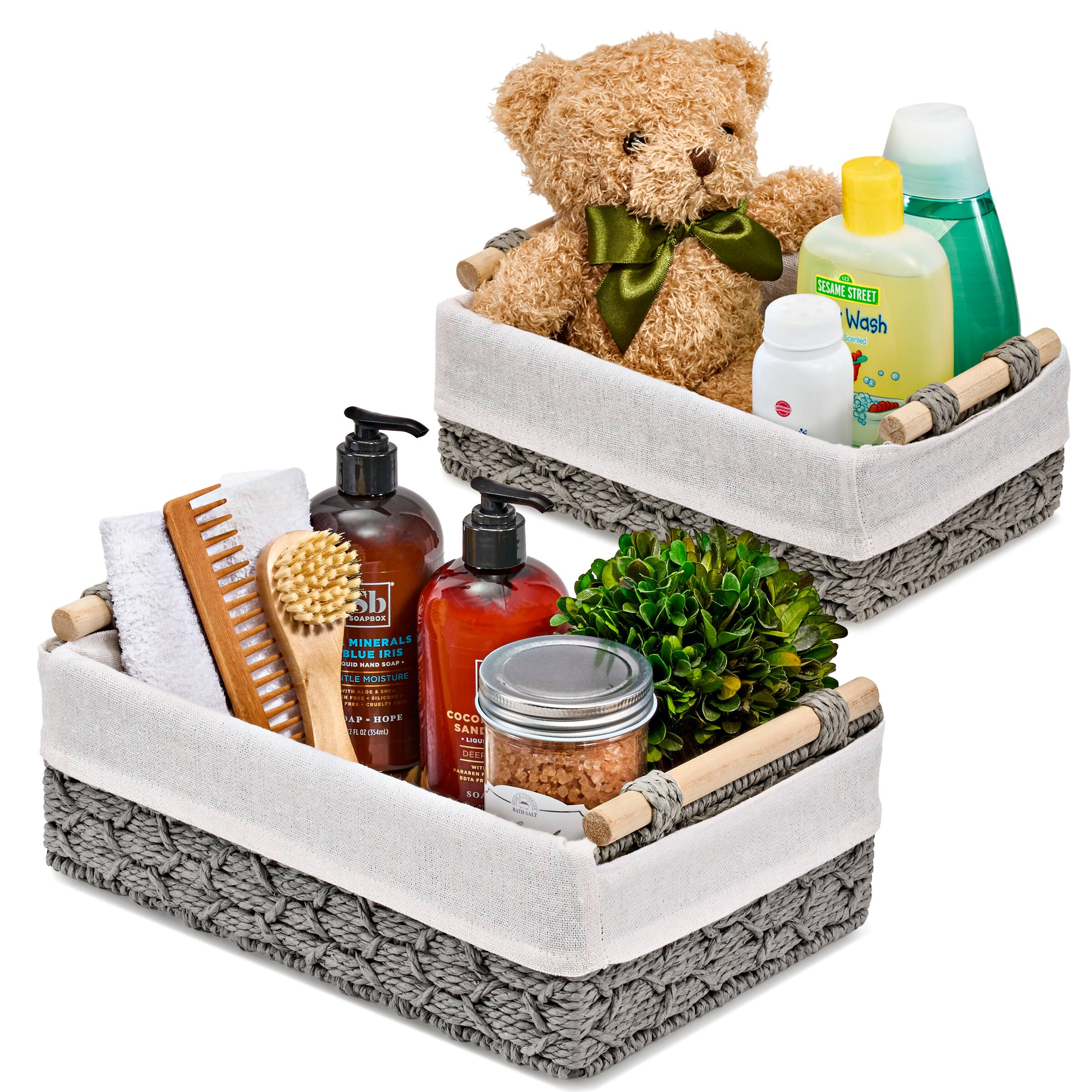 Sorbus Storage Wicker Baskets 2 Decorative Gift Baskets for Baby Room ...