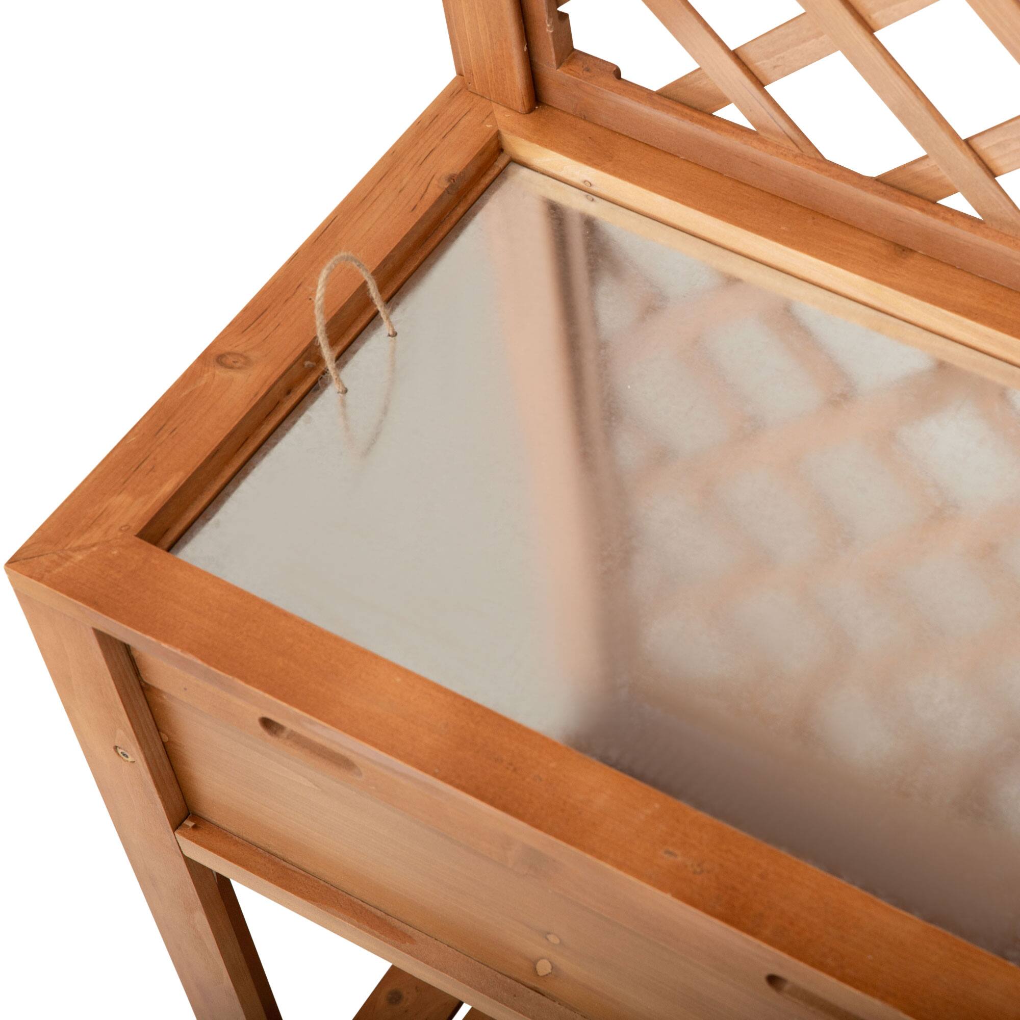 Outsunny Garden Potting Bench, Outdoor Wooden Workstation Table w ...