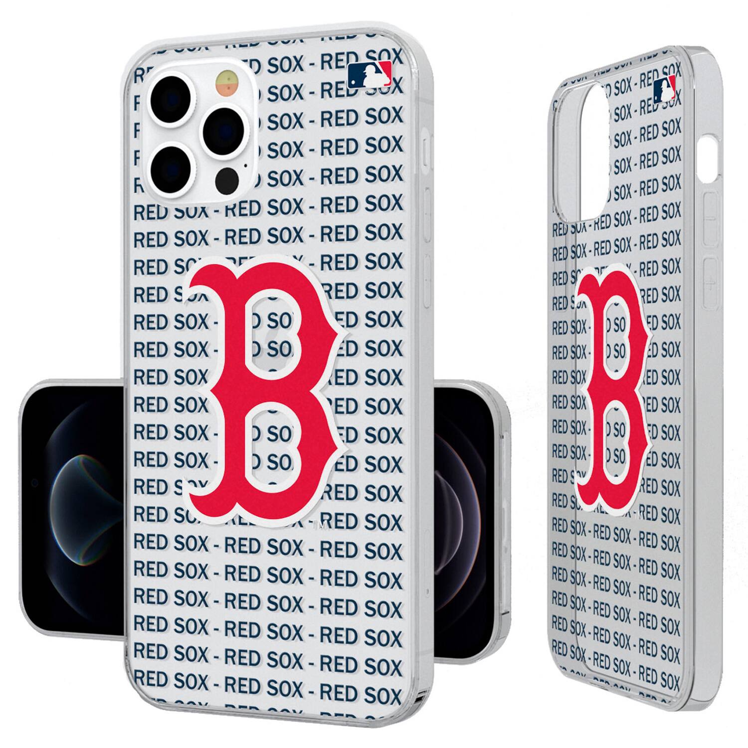 Keyscaper MLB Boston Red Sox Text Backdrop Clear iPhone Case 15 Plus ...