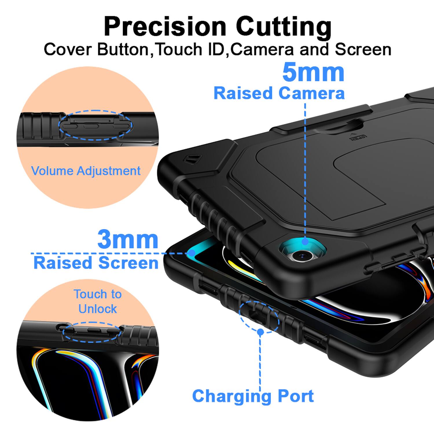 Dteck Case for Samsung Galaxy Tab A11+ 11" 2025 & Tab A9+ (2023 ...