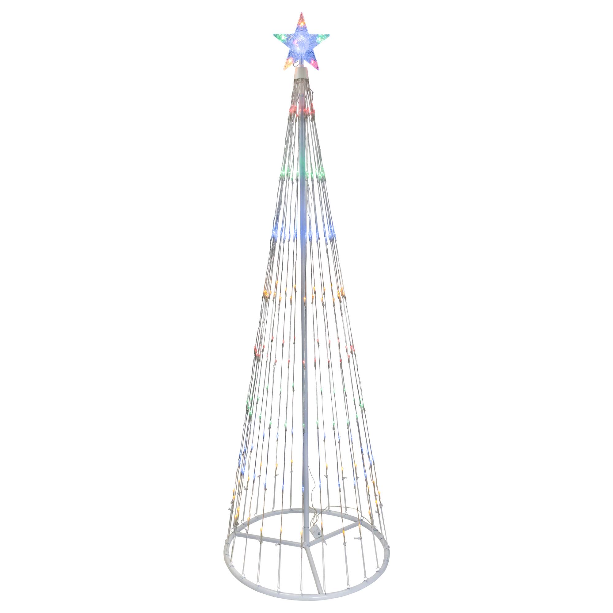 Northlight LED Lighted Multi Function Outdoor Christmas Cone Tree 6 ...