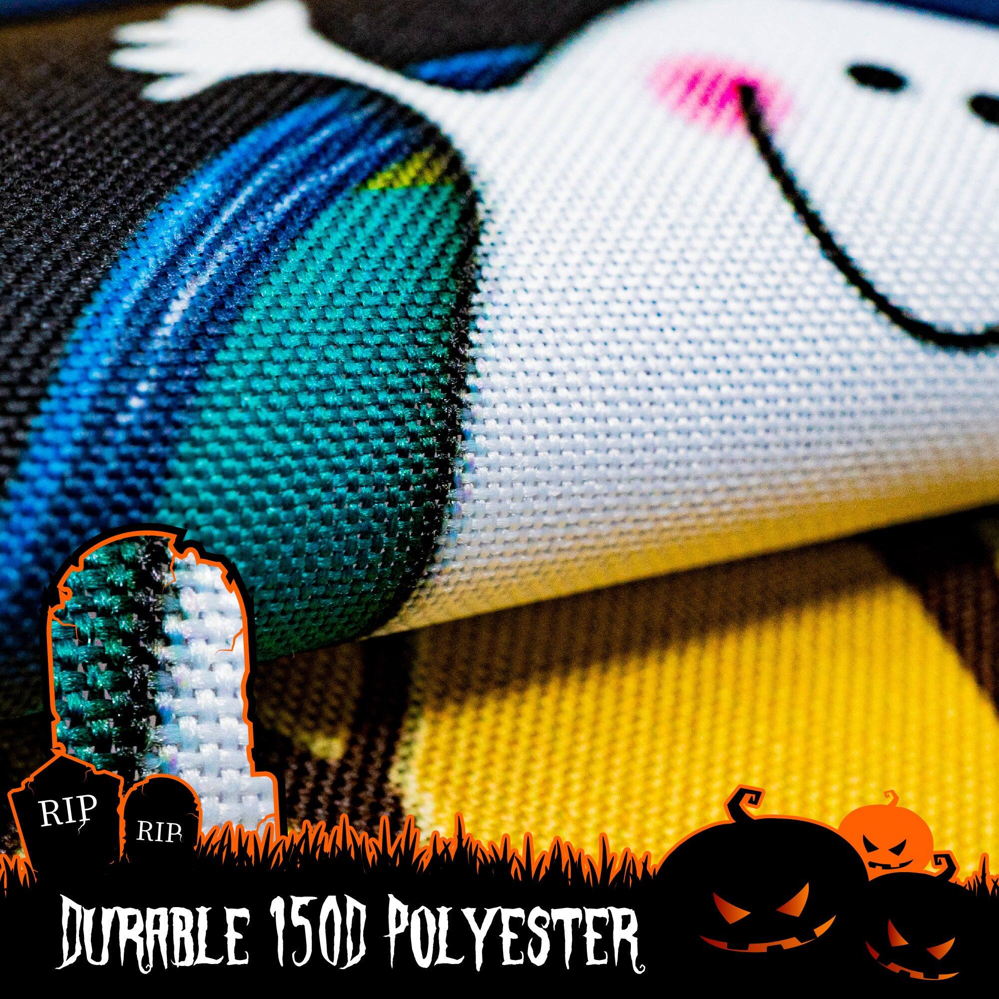 G128 Halloween Garden Flag Black Cat Happy Halloween Quote 150D ...