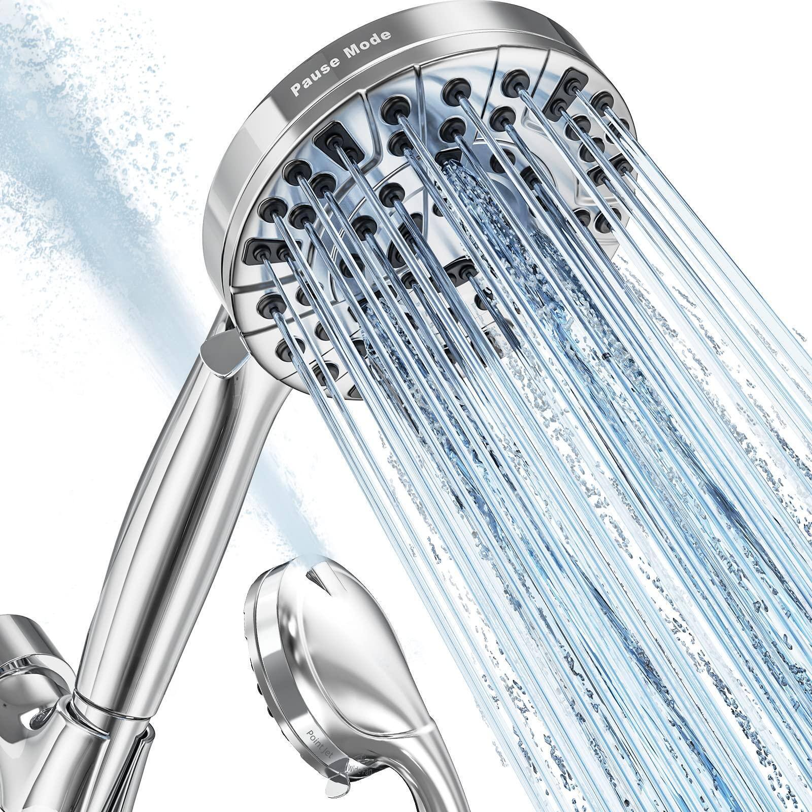 Paradigms Interiors Shower Head 10 Functions High With Handheld Built ...
