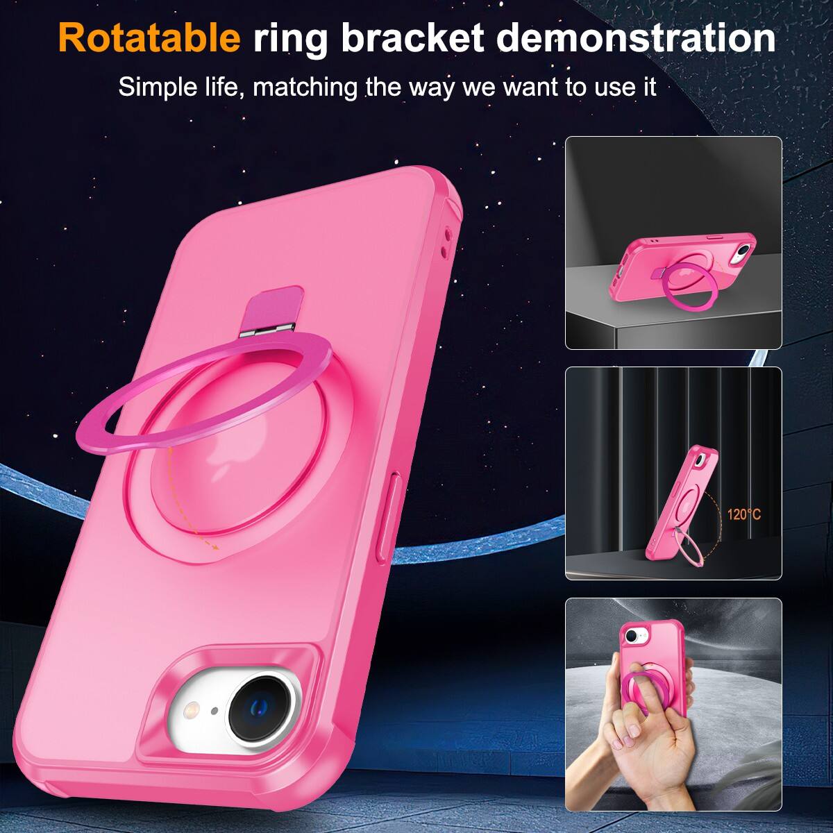 Dteck For Apple iPhone 17e/ iPhone 16e Slim Translucent Matte Case with ...