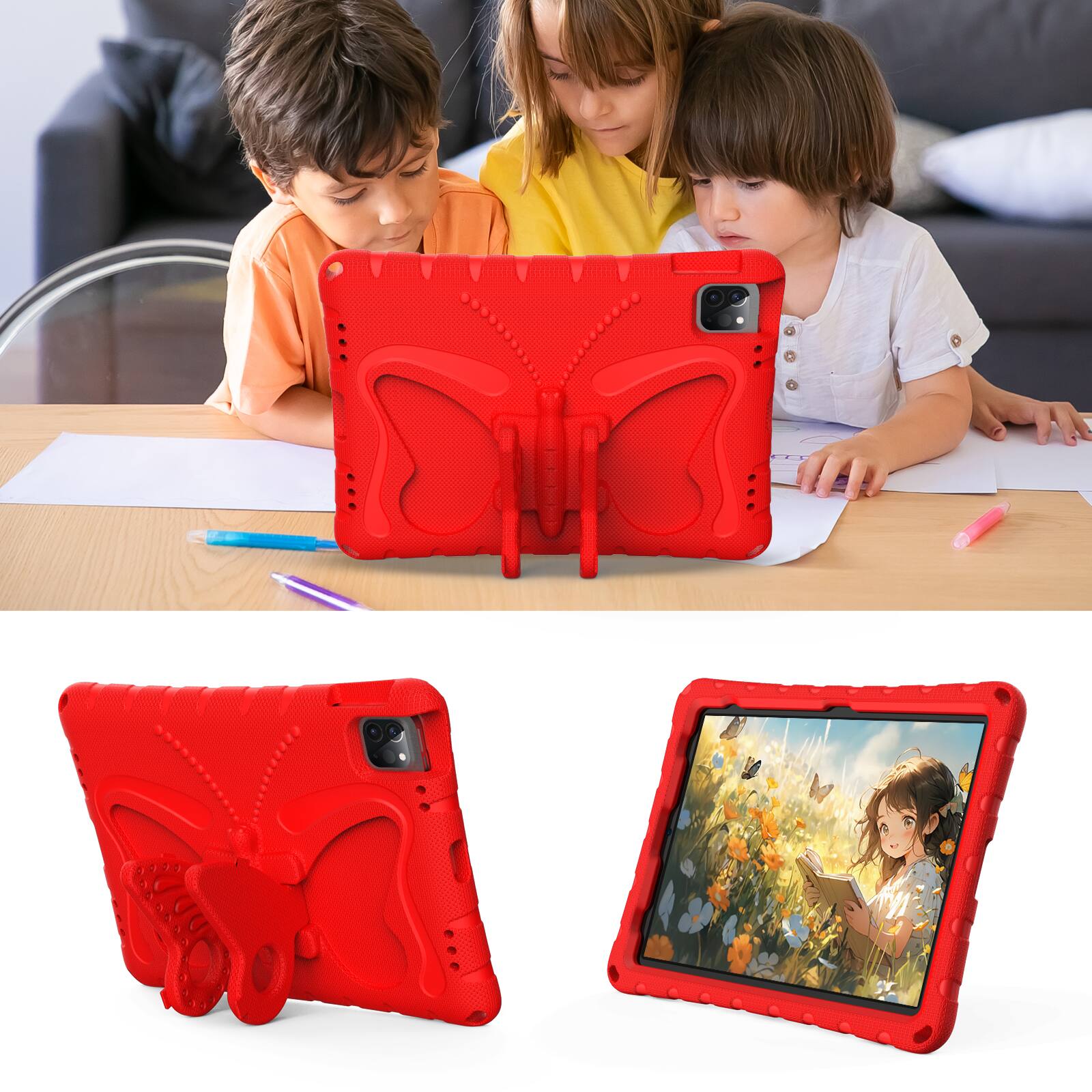 Dteck Kids Case for Apple iPad (A16) 11" 2025/Pro 11 (2024)/10th Gen ...