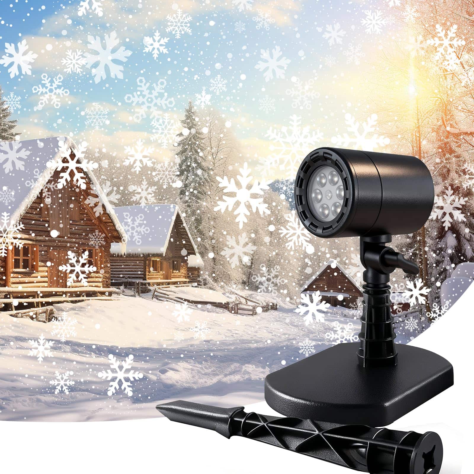 HM 1810 - Christmas Snowflake Projector Lights Outdoor Waterproof LED ...