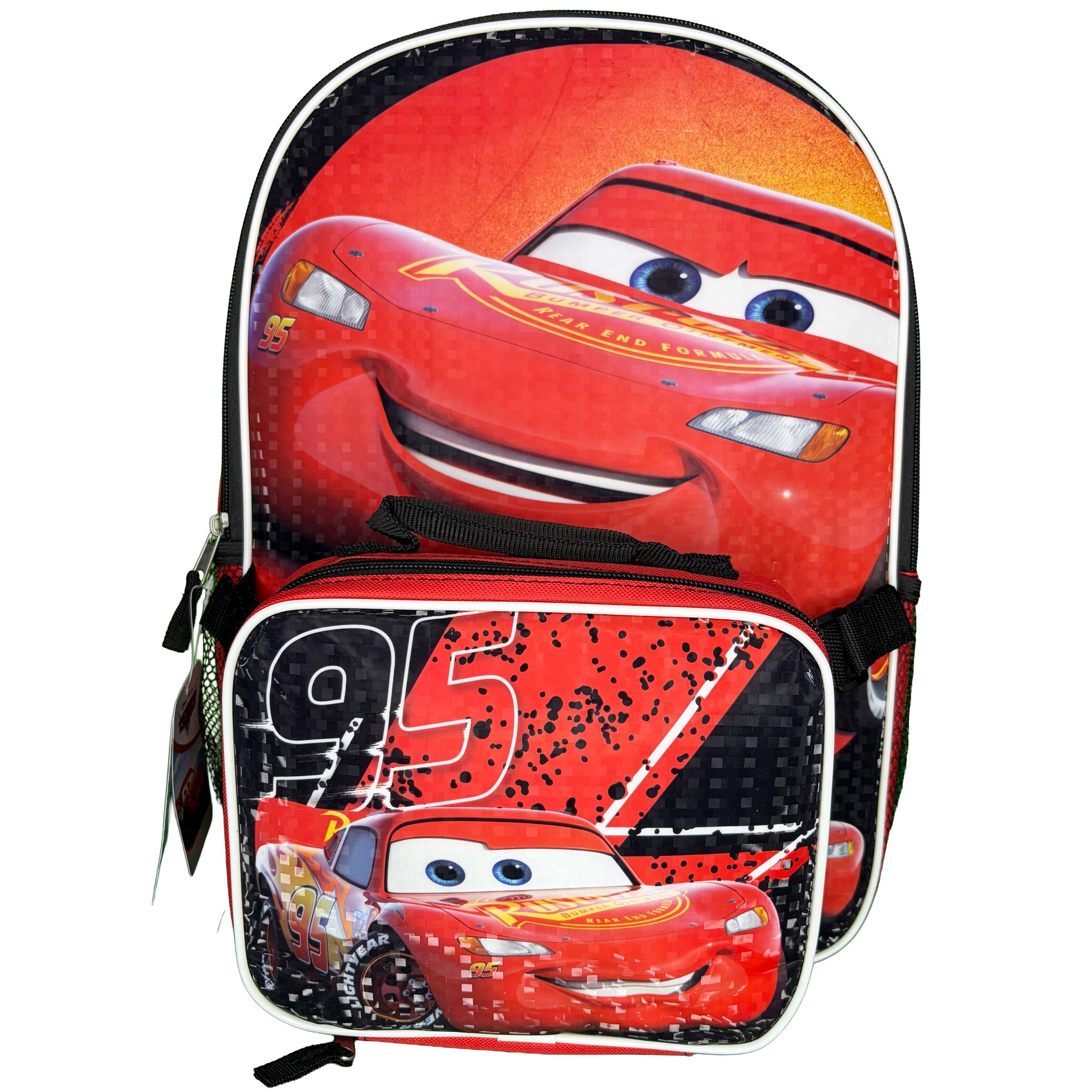 Disney Cars Lighting McQueen 16" Backpack for School with Rectangular ...