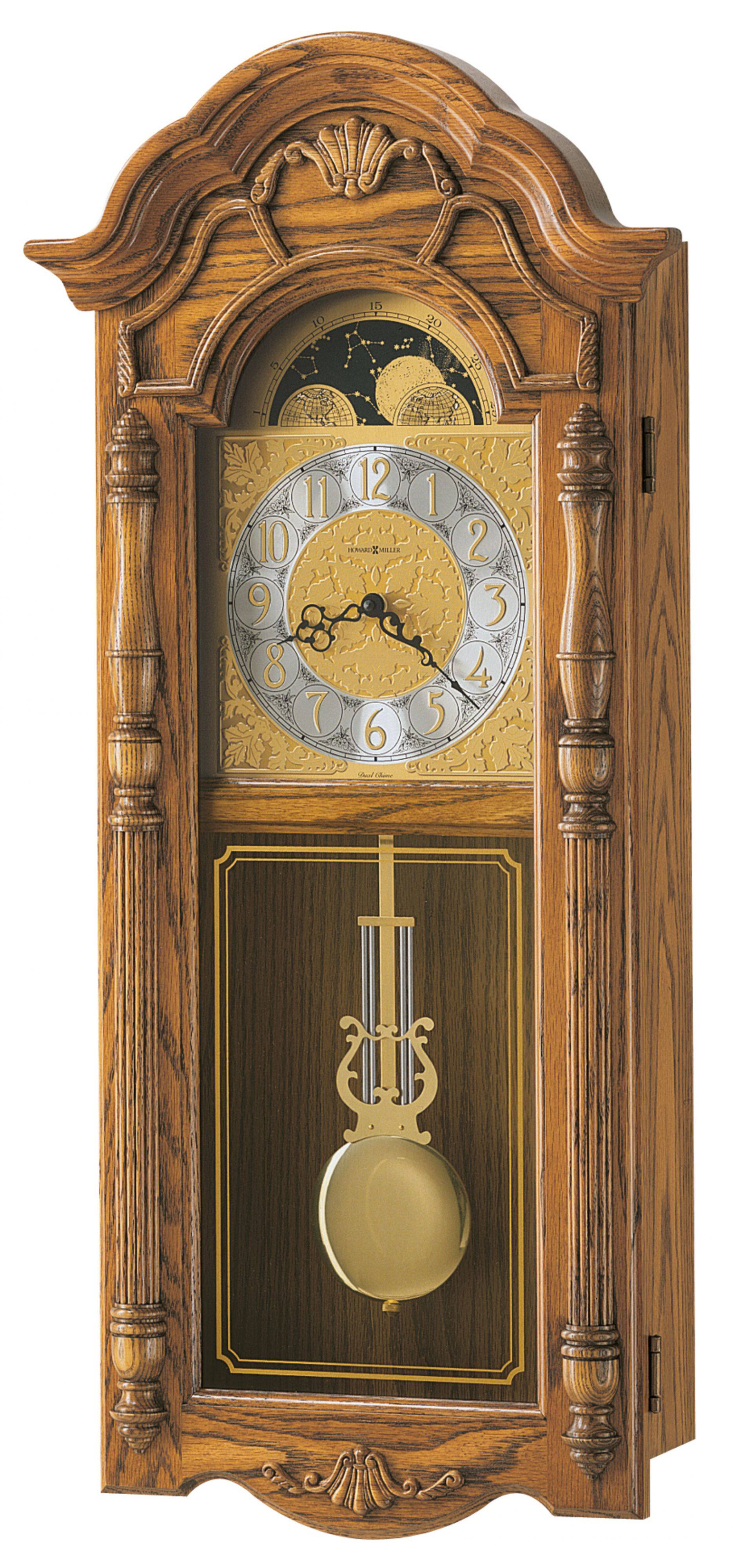 Howard Miller 620184 Rothwell Wall Clock Golden Oak Brown 620184 - Best Buy