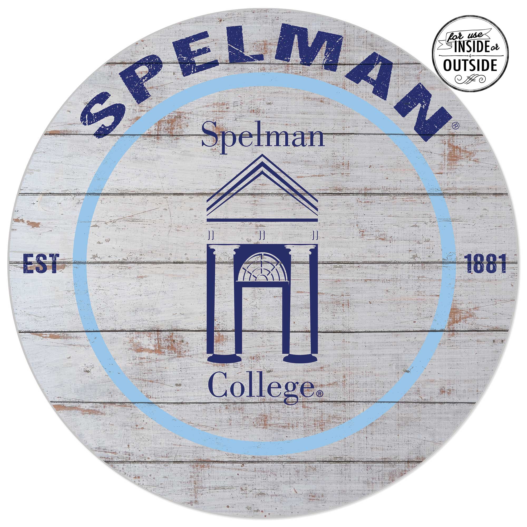 Jardine Spelman College Jaguars 20'' x 20'' Indoor/Outdoor Weathered ...