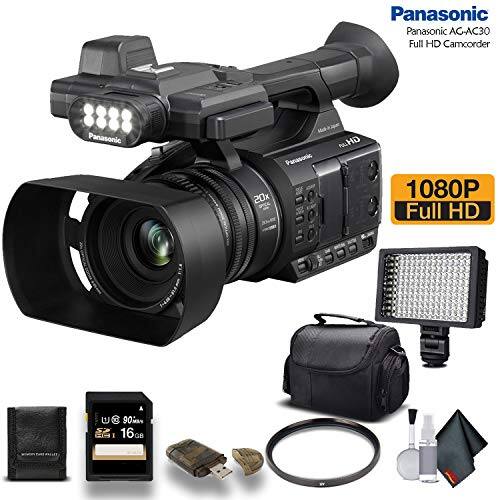 Panasonic AG AC30 Full HD Camcorder (AG AC30PJ) with 16GB Memory Card ...