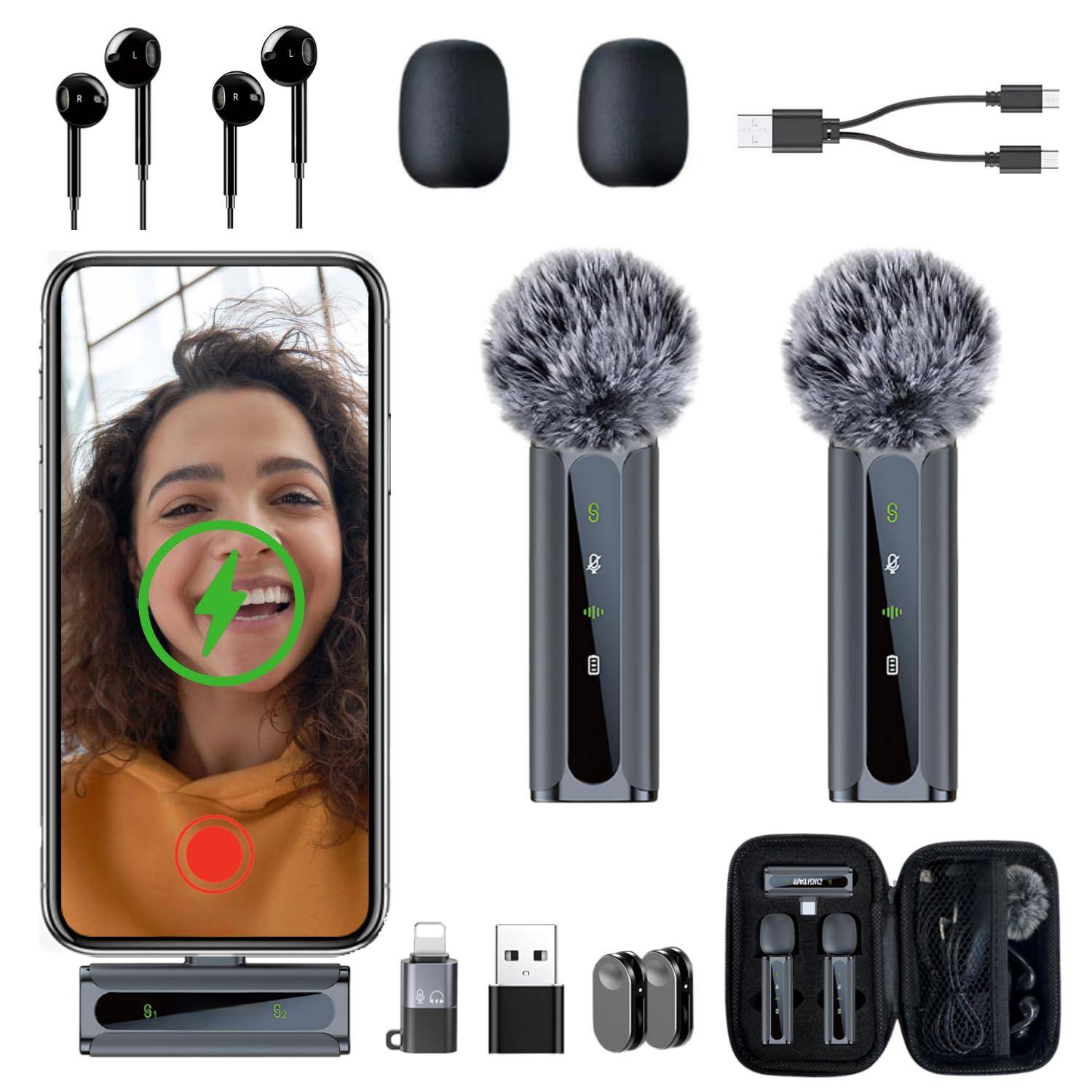 HM 1810 Wireless Lavalier Microphone For Pc iphone android ipad Clip on ...