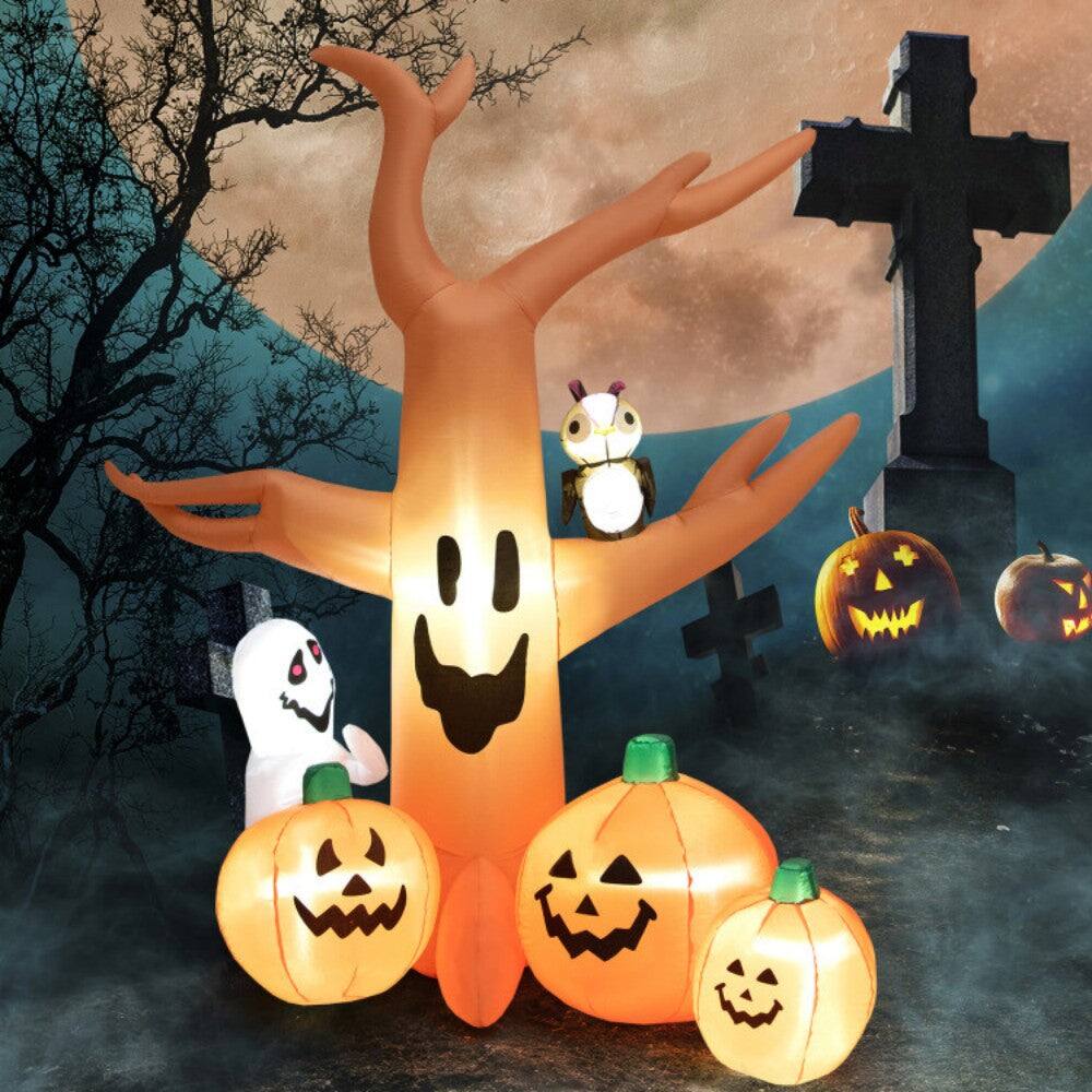 Boyel Living 8FT LED Lighted Halloween Inflatable Dead Tree Spooky ...