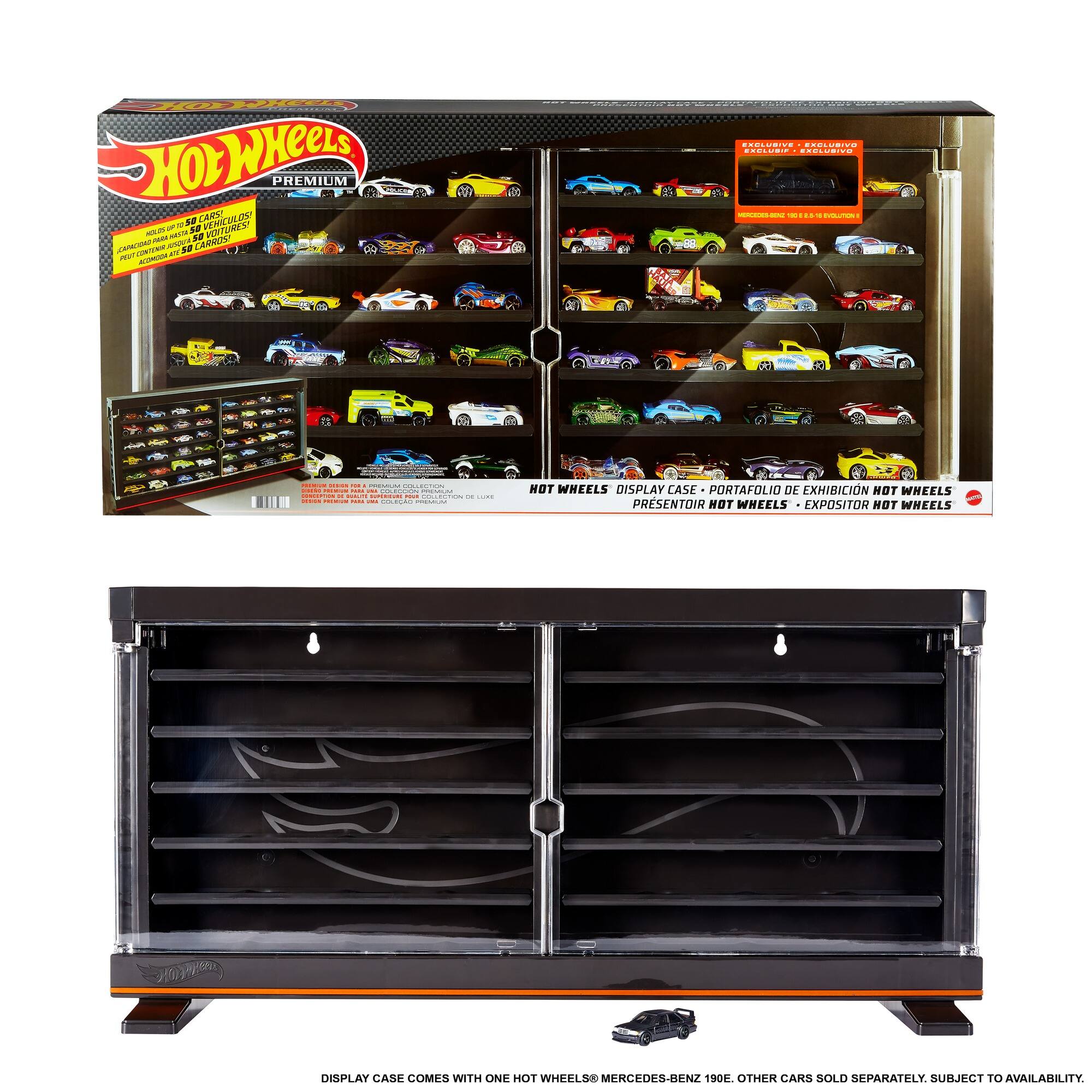 Best Buy: Hot Wheels Display Case with Exclusive Mercedes-Benz 190E ...
