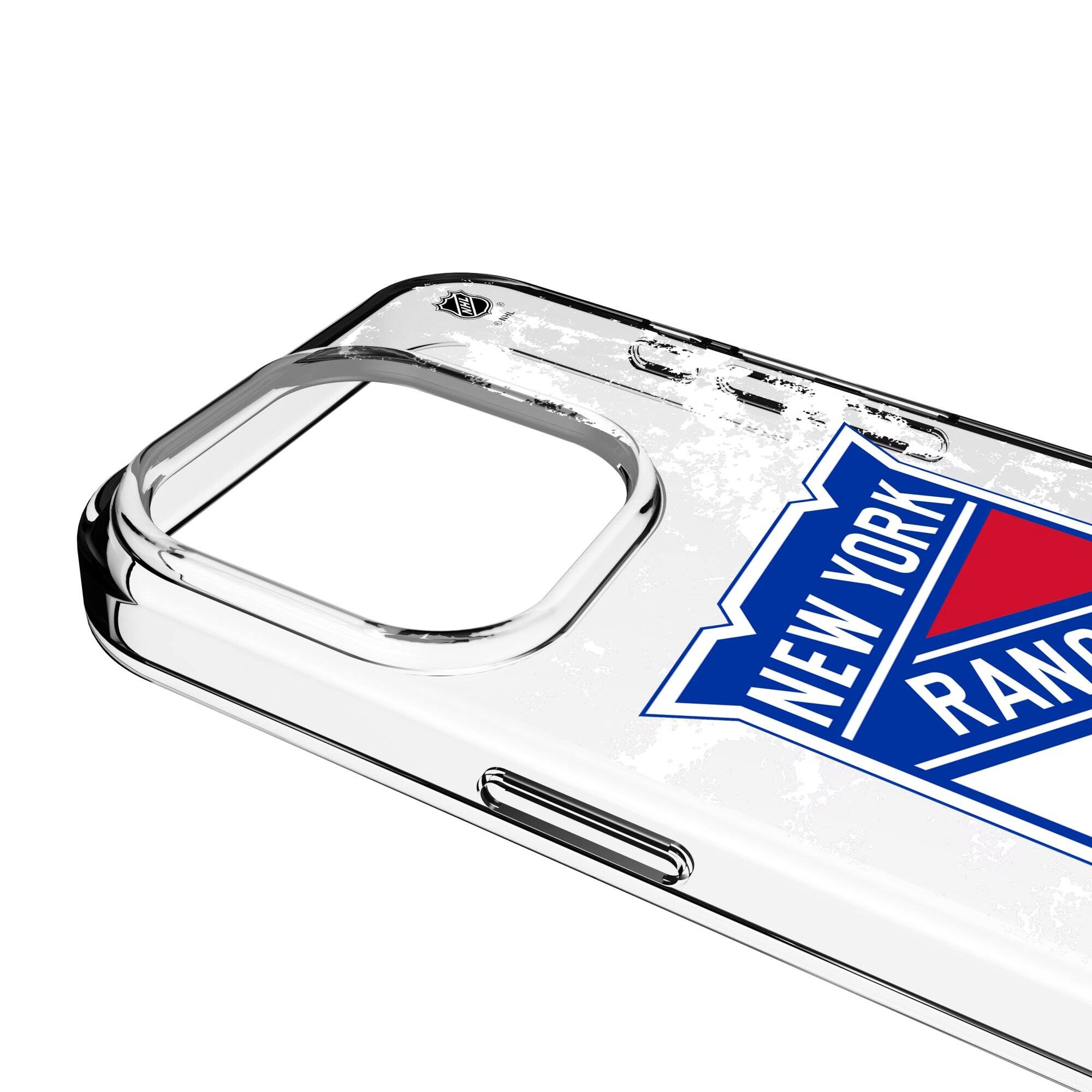 Keyscaper NHL New York Rangers iPhone Stripe Clear Ice Case 14 Pro Max ...